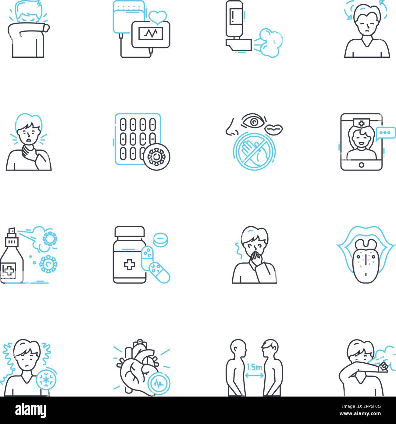 Security Software Linear Icons Set Protection Cybersecurity Encryption Firewall Antivirus