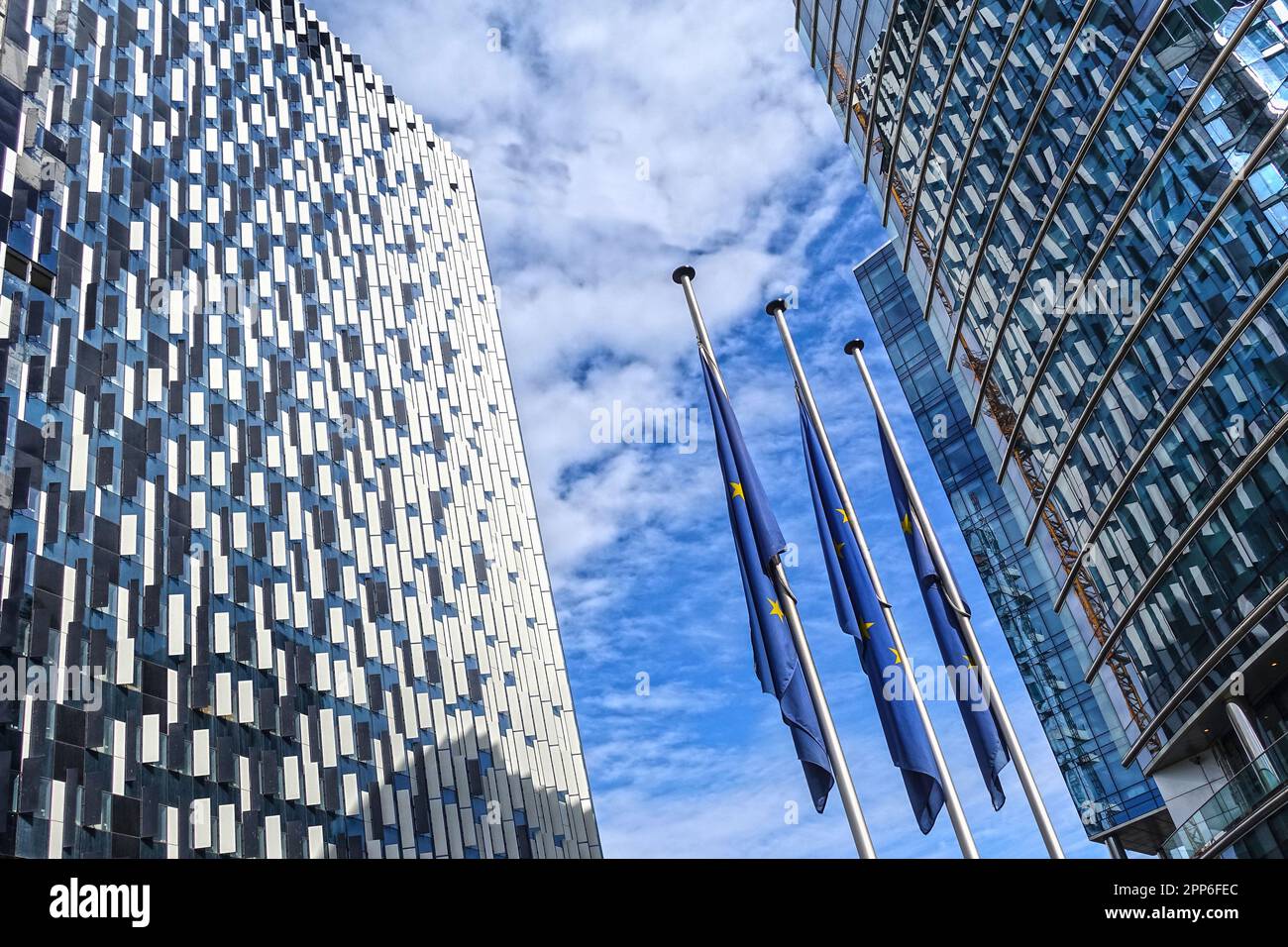 BRUSSELS, BELGIUM - MAY 12, 2018: Modern architecture of THE ONE ...