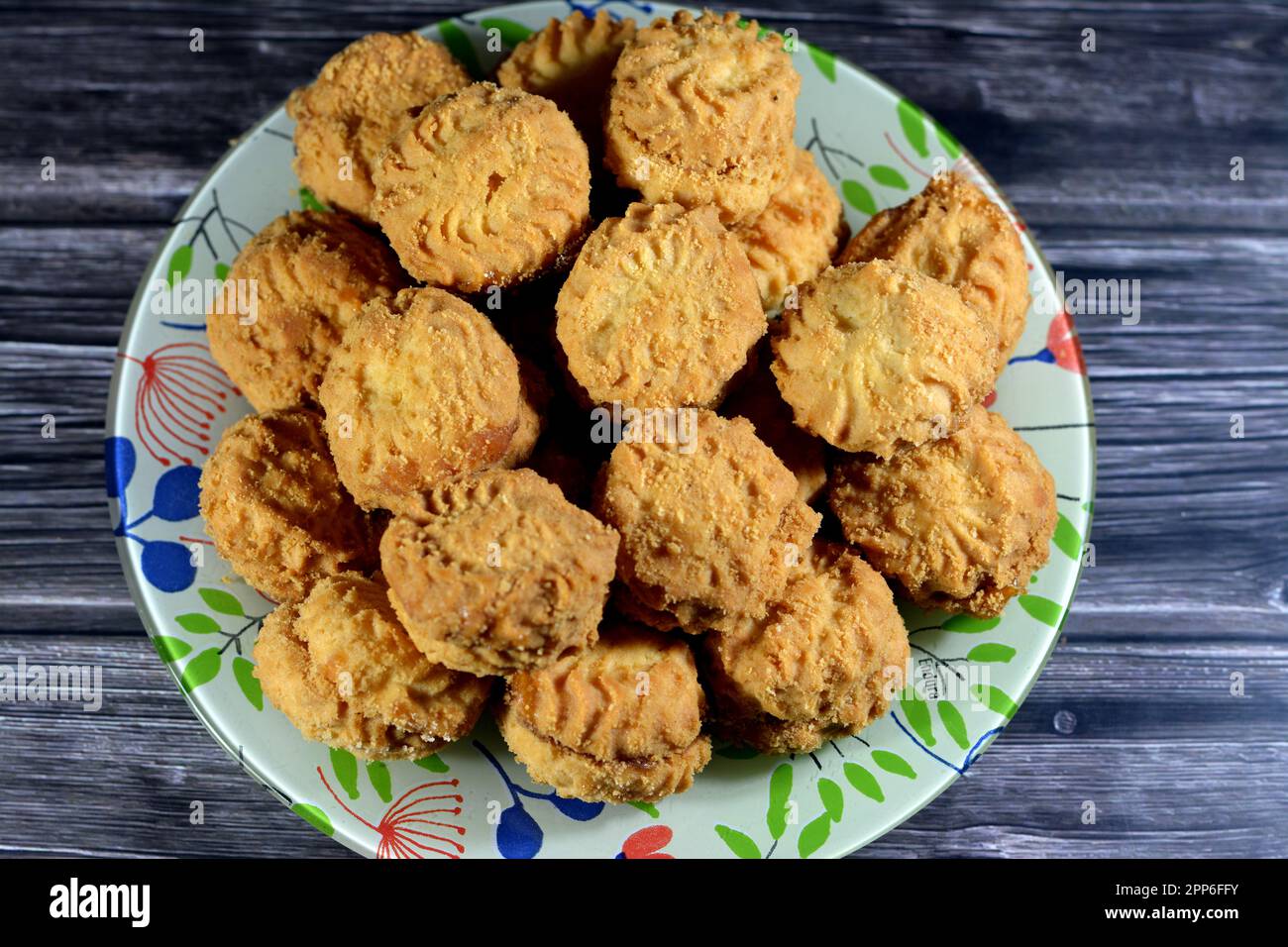 A pile of traditional Arabic cookies for celebration of Islamic ...