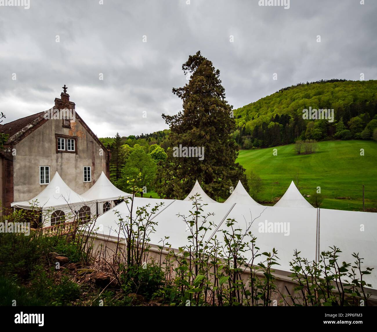 Ancient castle, aerial view. Beautiful architecture of the past ...