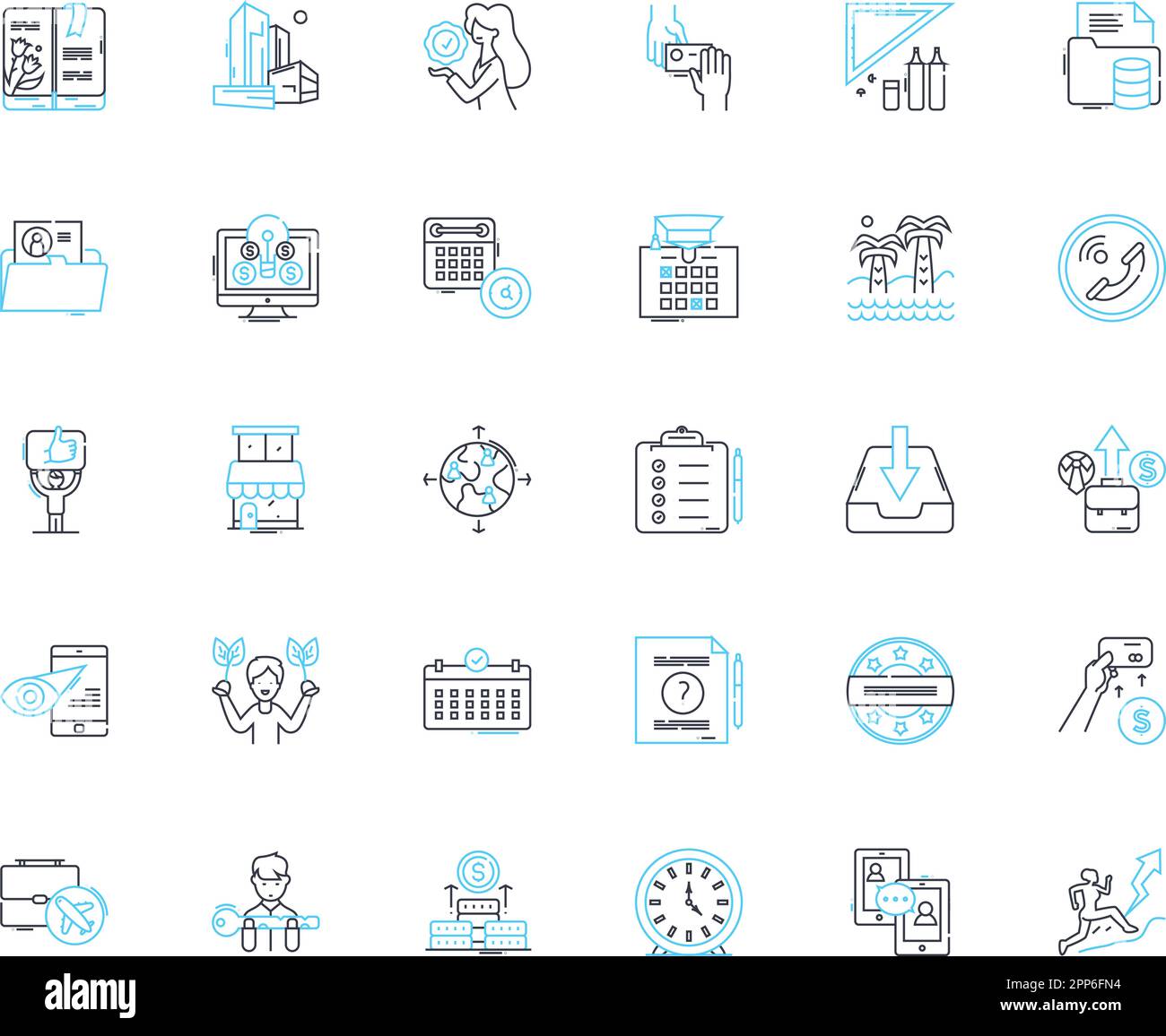 Shopping center linear icons set. Mall, Retail, Storefront, Boutiques ...