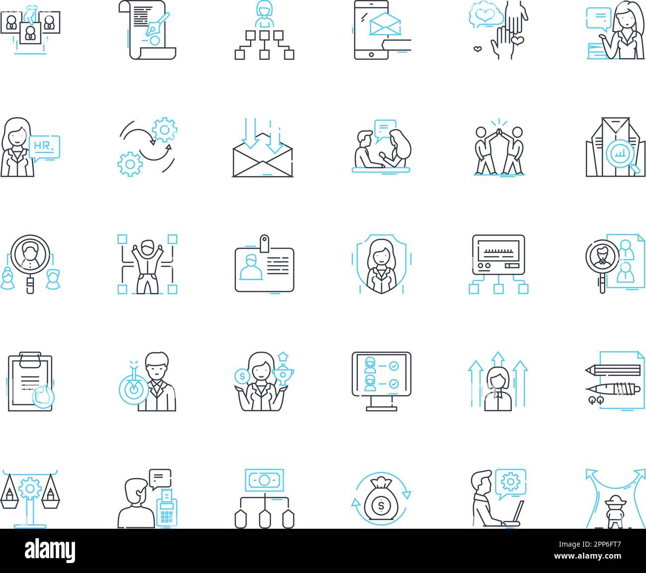 Emotional intelligence linear icons set. Empathy, Understanding ...
