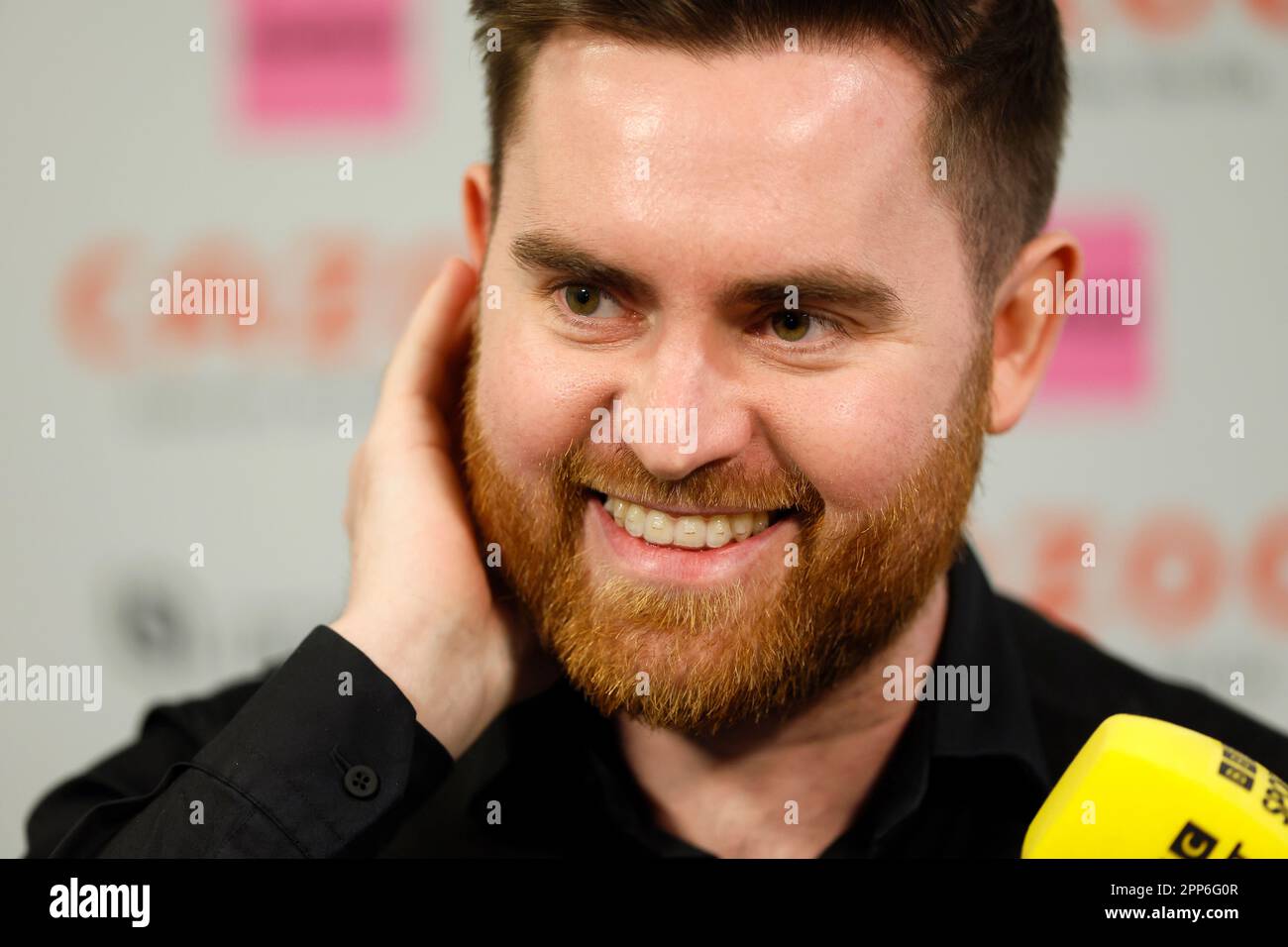 Jak Jones in the interview room during day eight of the Cazoo World ...