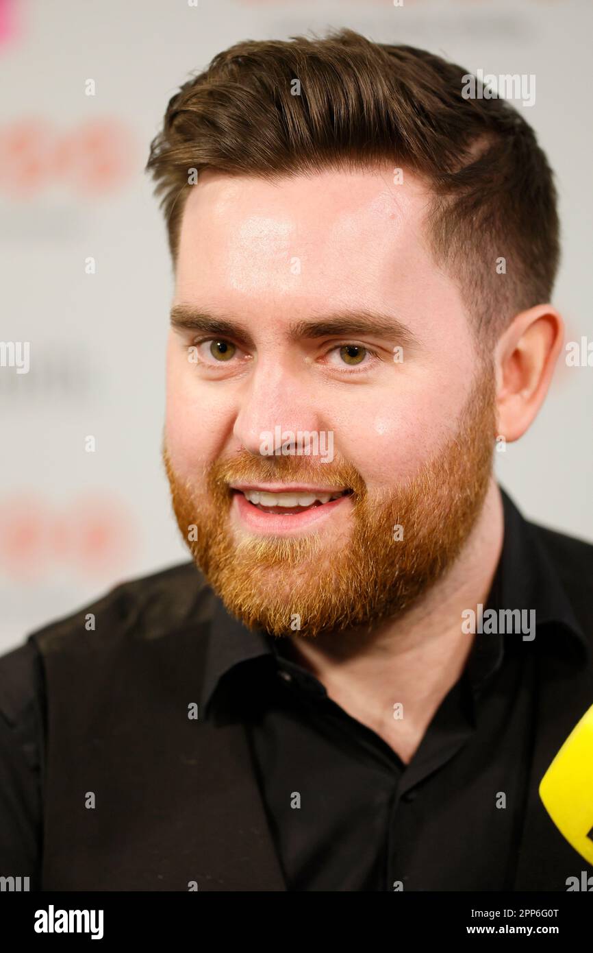 Jak Jones in the interview room during day eight of the Cazoo World ...