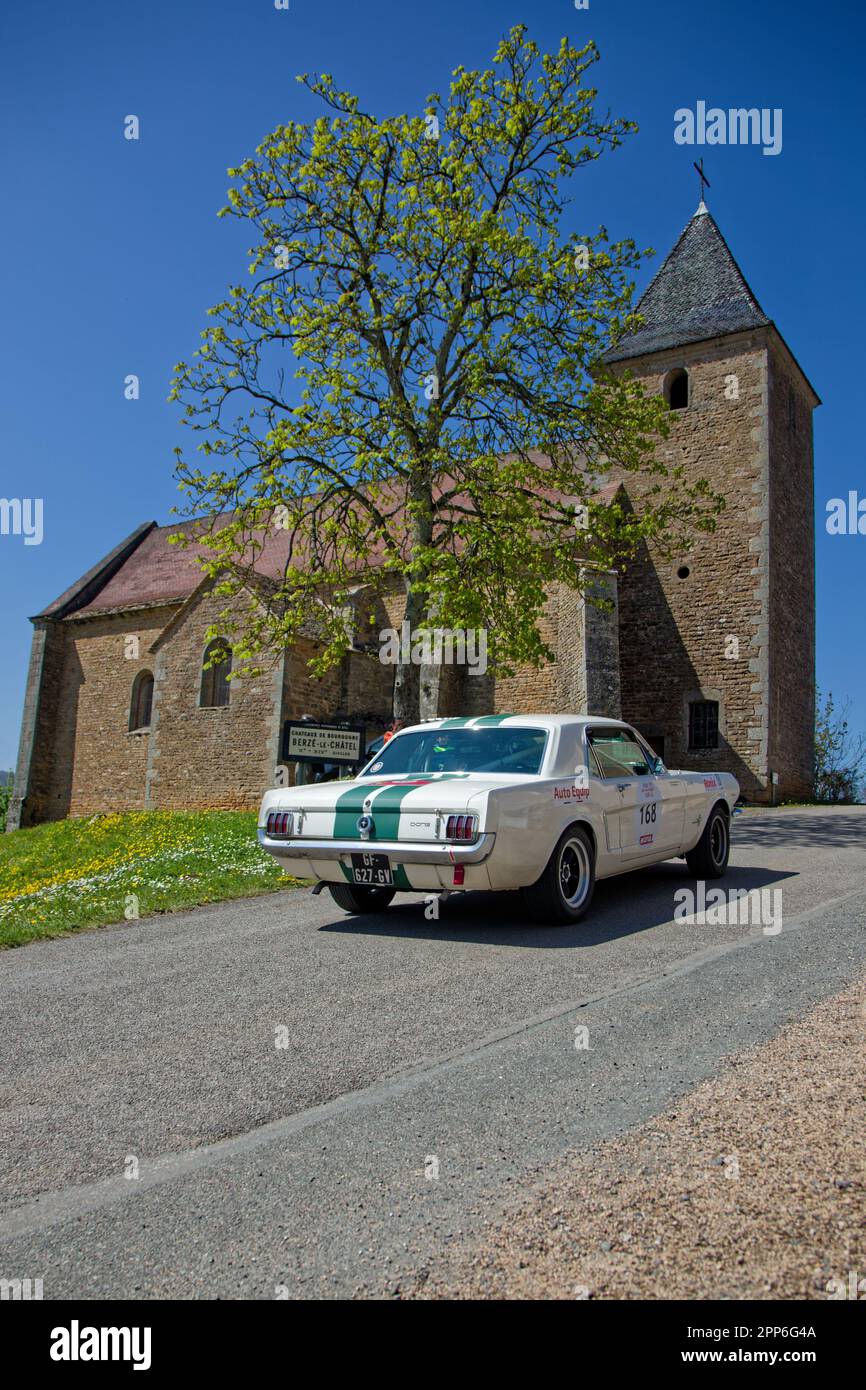 BERZE, FRANCE, April 19, 2023 : From April 17 to 22, 32nd Tour Auto ...