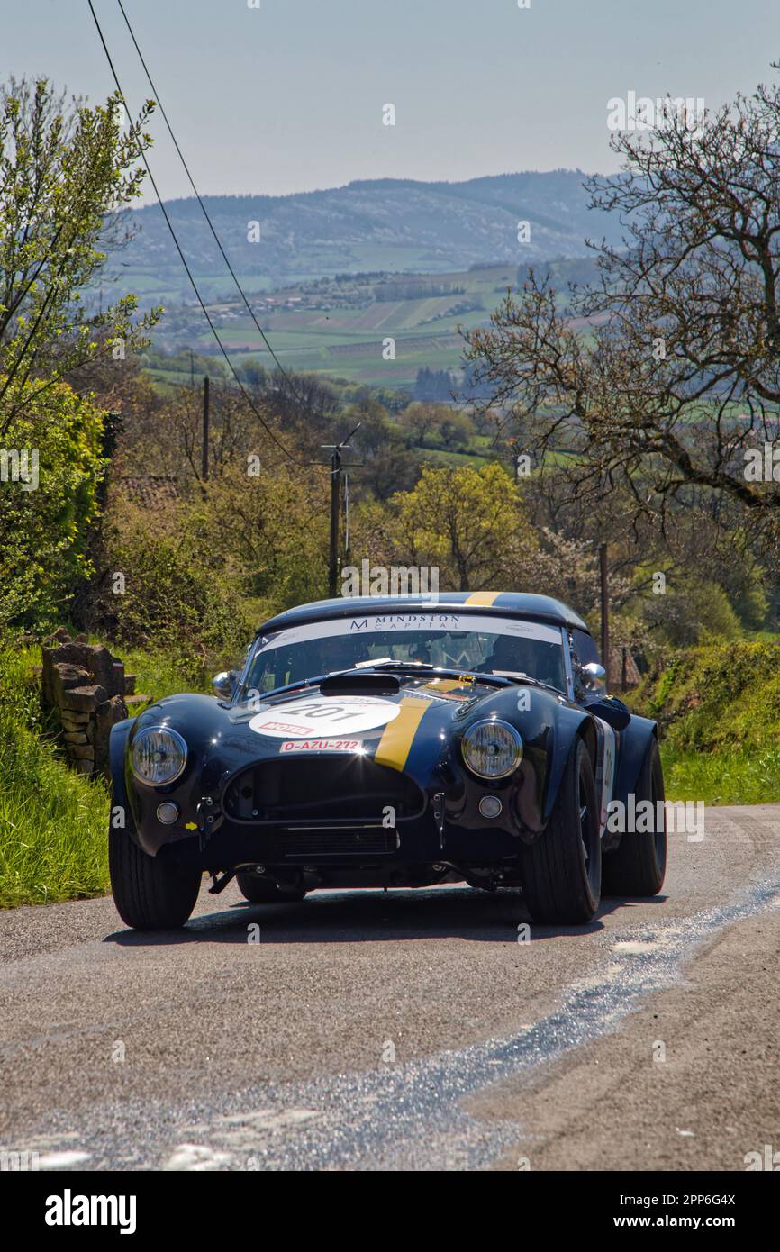 BERZE, FRANCE, April 19, 2023 : From April 17 to 22, 32nd Tour Auto ...