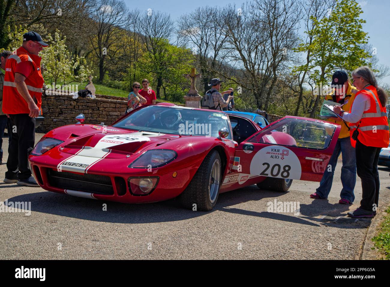 BERZE, FRANCE, April 19, 2023 : From April 17 to 22, 32nd Tour Auto ...