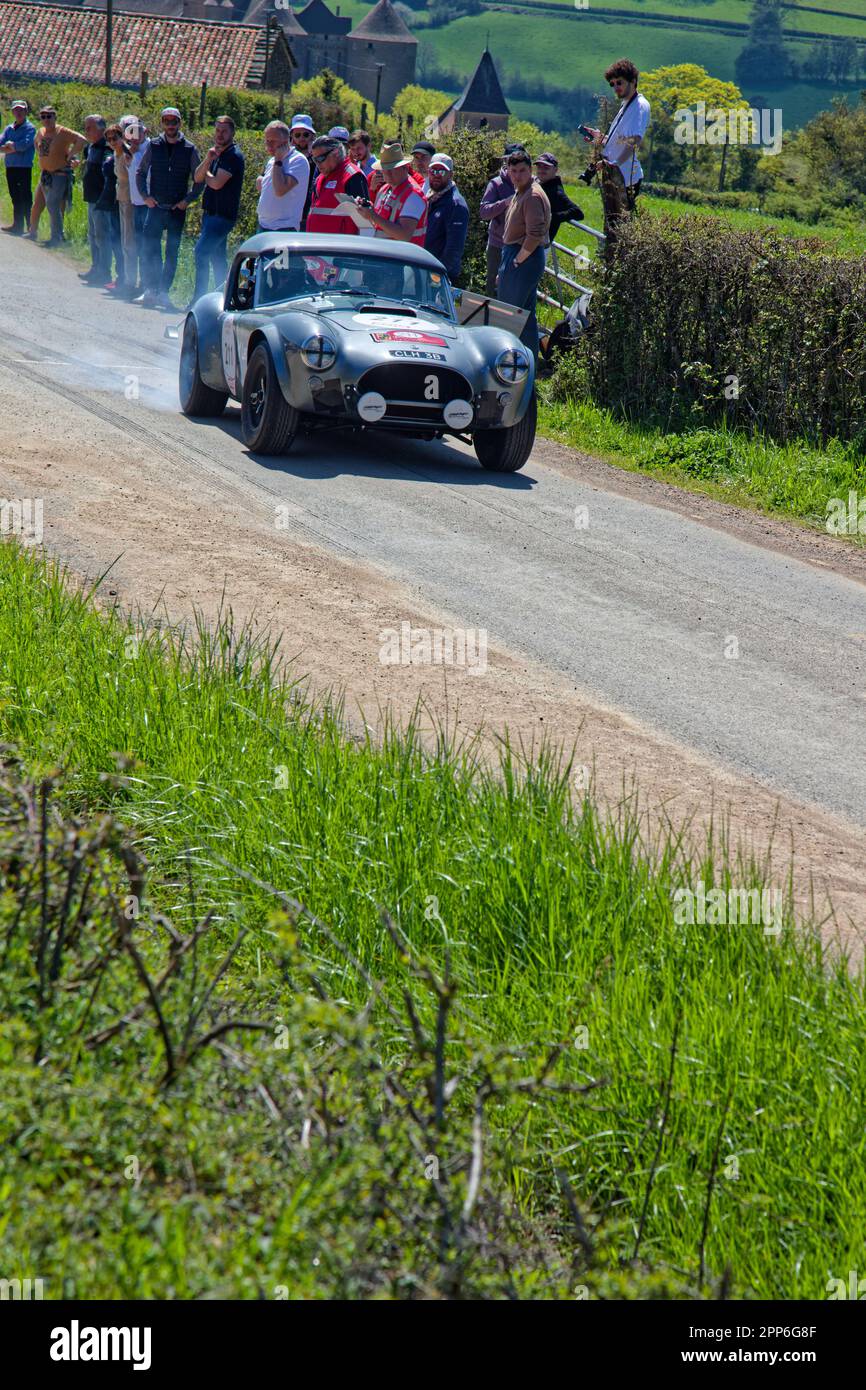 BERZE, FRANCE, April 19, 2023 : From April 17 to 22, 32nd Tour Auto ...
