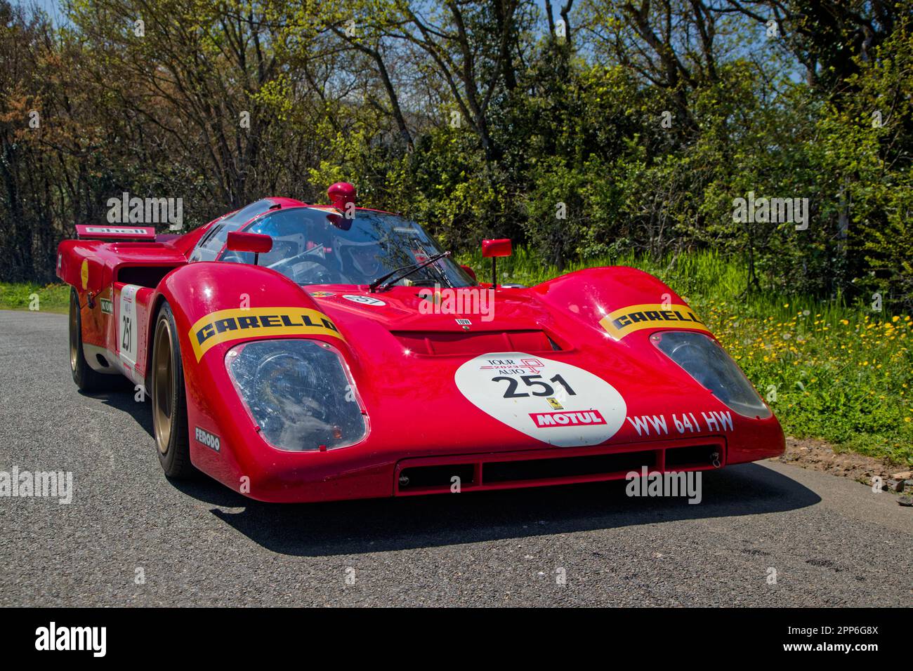BERZE, FRANCE, April 19, 2023 : From April 17 to 22, 32nd Tour Auto ...
