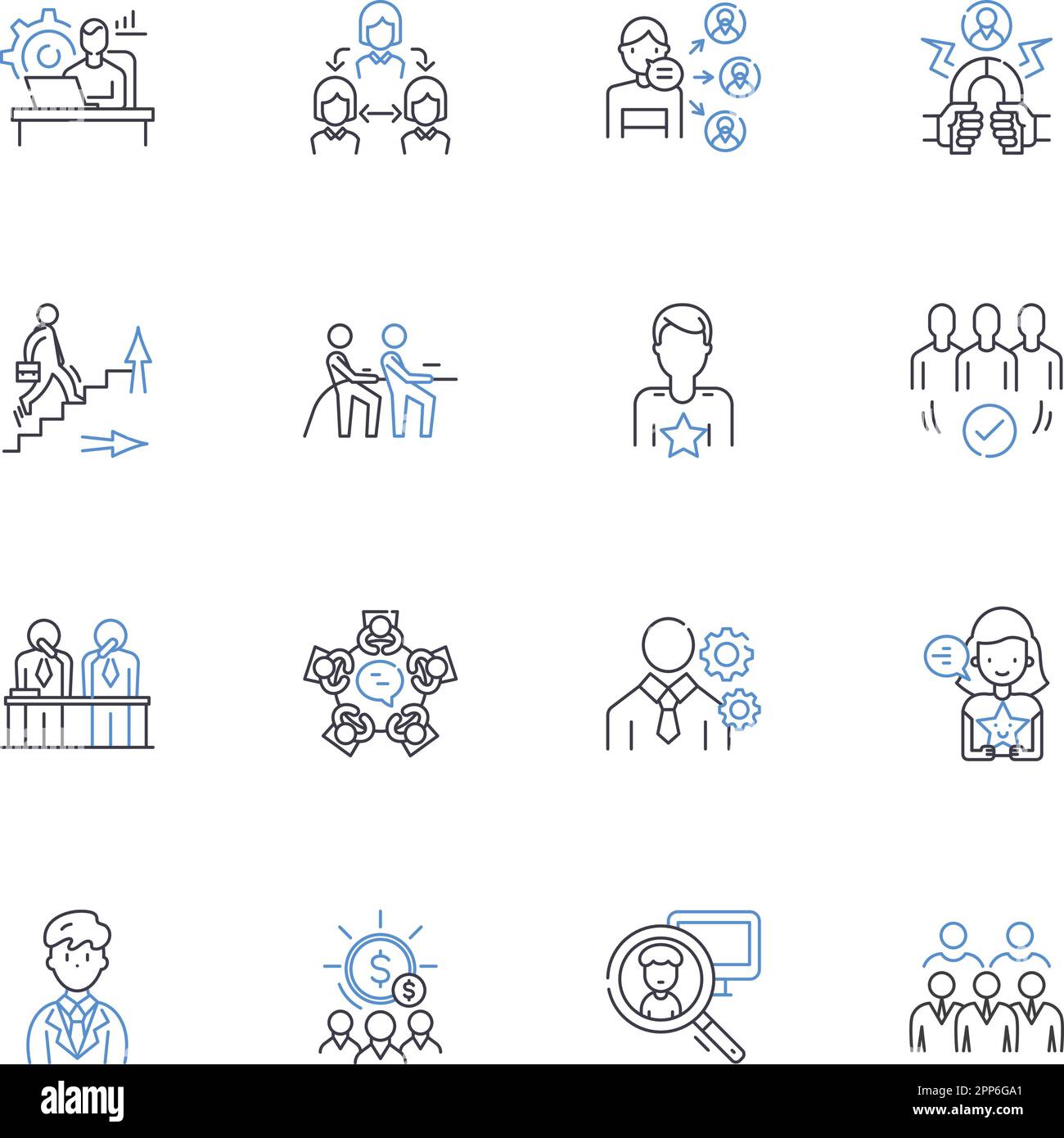 Human capital line icons collection. Talent, Skills, Education ...