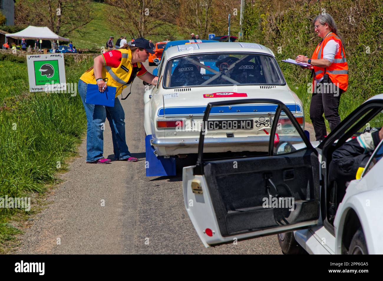 BERZE, FRANCE, April 19, 2023 : From April 17 to 22, 32nd Tour Auto ...