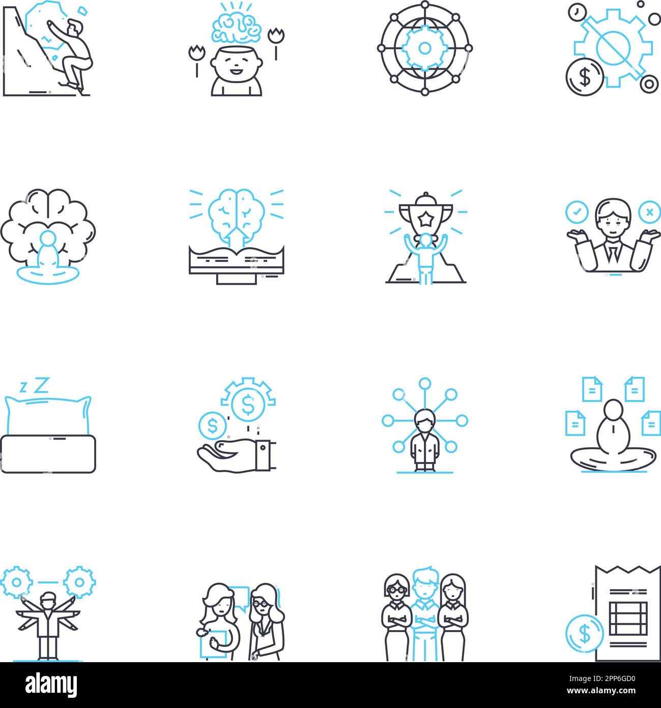 Customer satisfaction linear icons set. Feedback, Loyalty, Quality ...