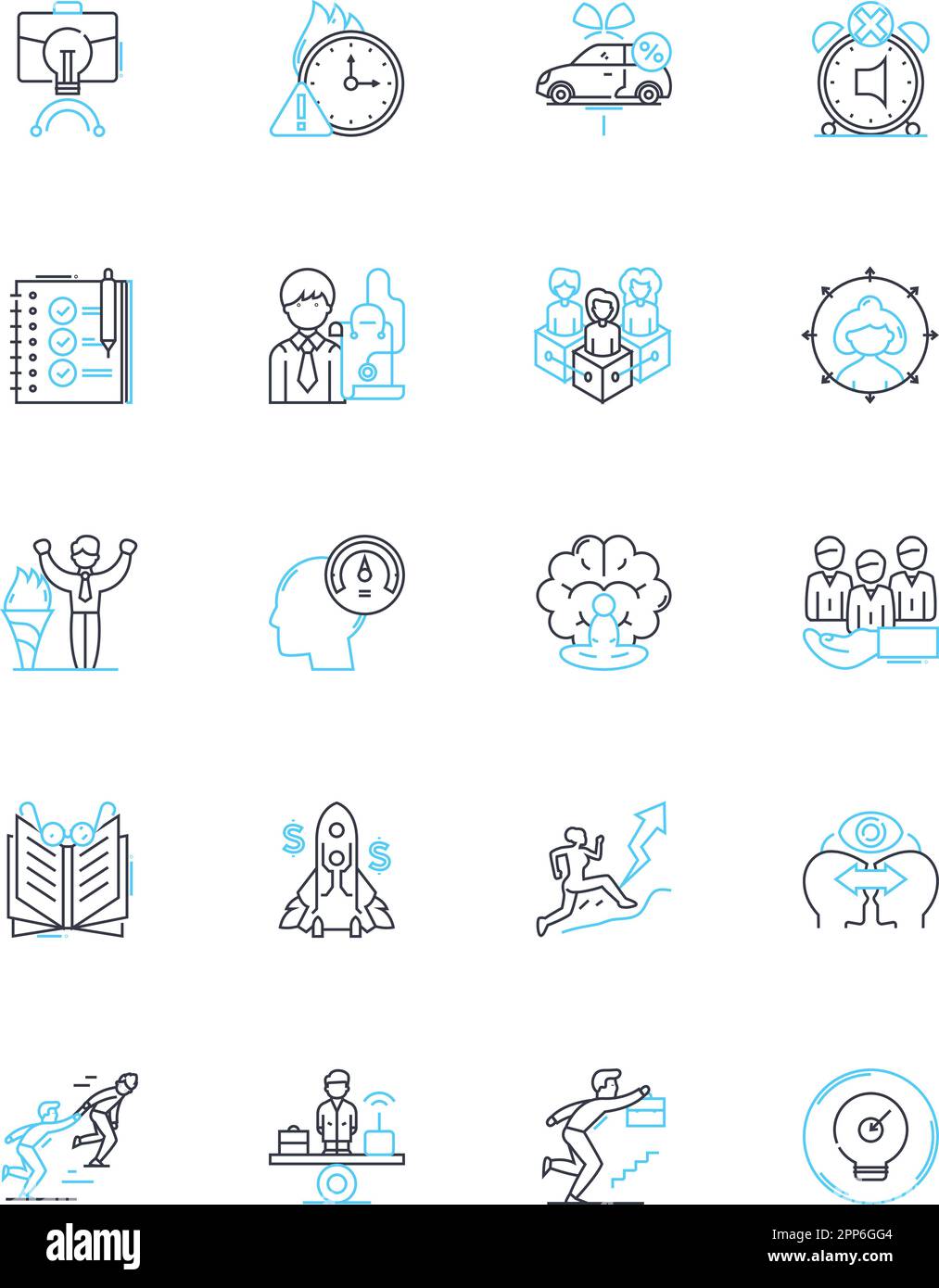 Concept Huddle linear icons set. Brainstorm, Collaboration, Innovation ...