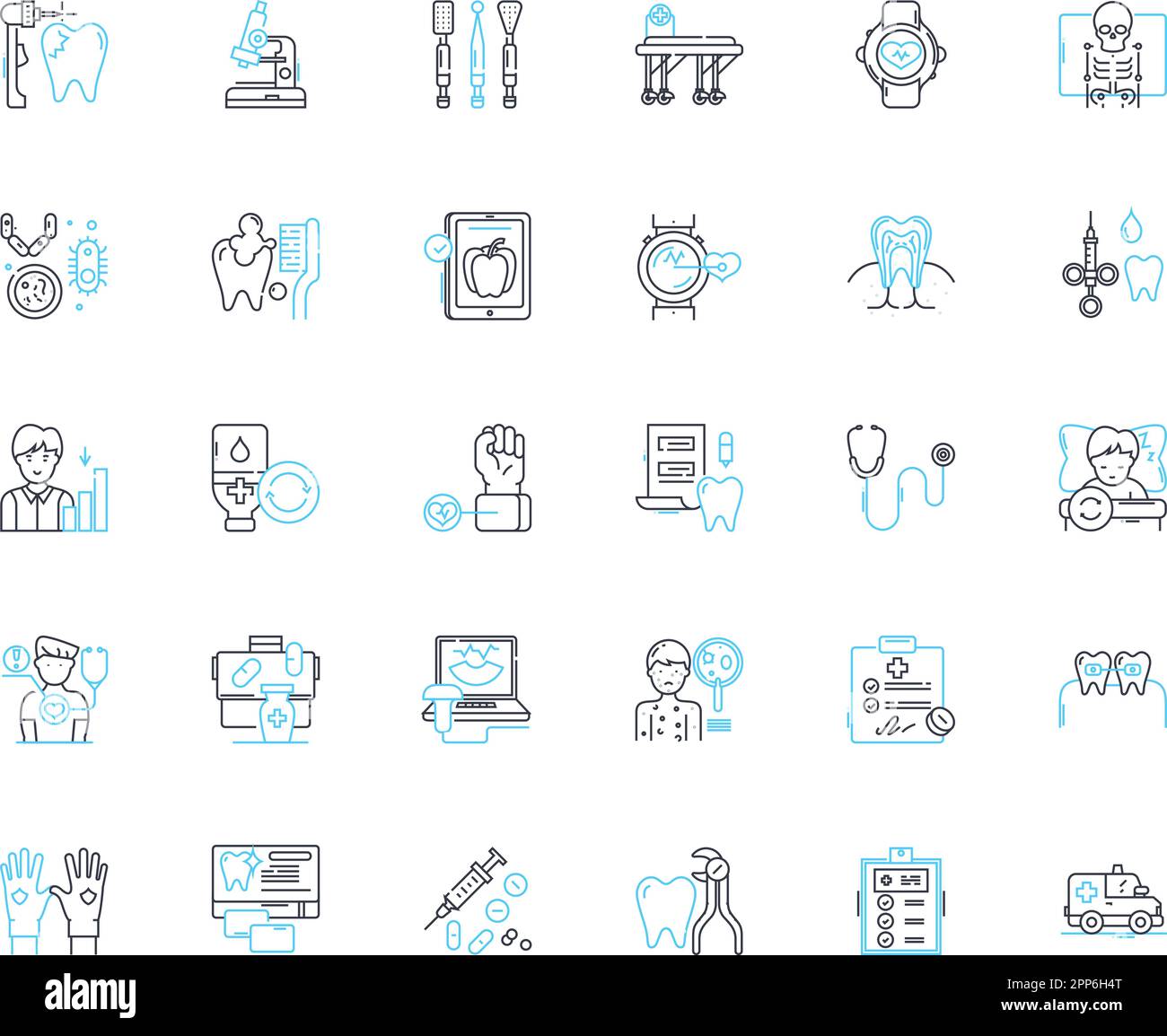 Bespoke Therapy Linear Icons Set Personalized Customized Tailored Individualized Unique