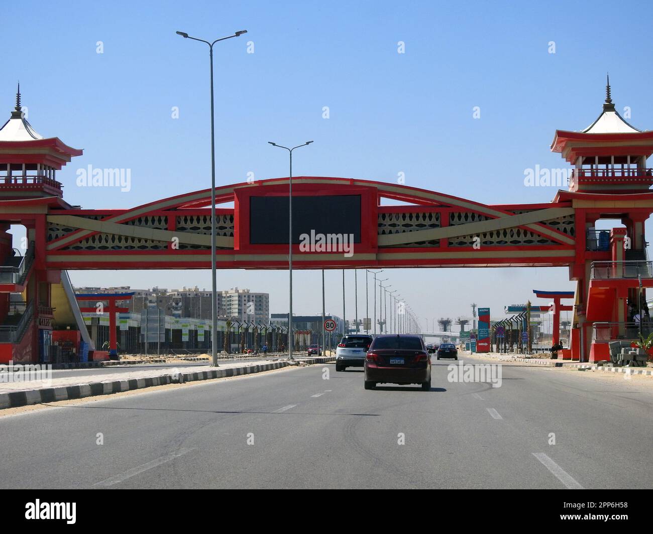 Cairo, Egypt, April 16 2023: Shinzo Abe axis patrol highway in Egypt ...
