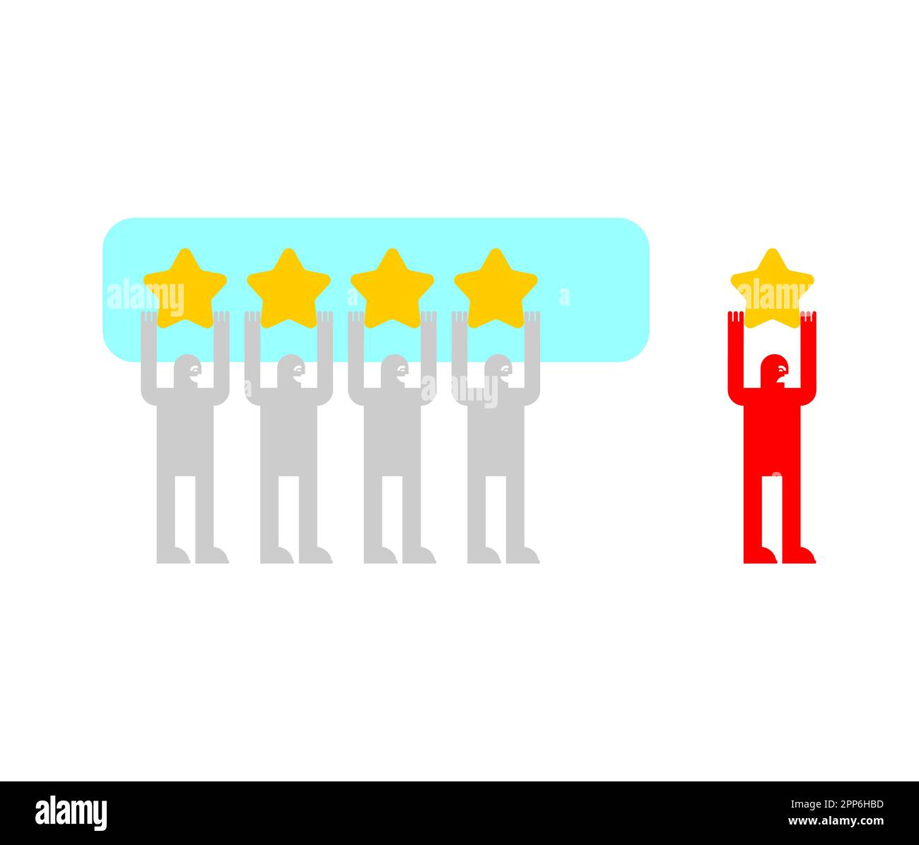 People hold stars for rating. decline rating Concept review Stock Vector Image & Art - Alamy