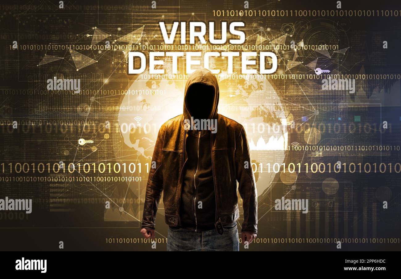 Faceless hacker at work, security concept Stock Photo - Alamy