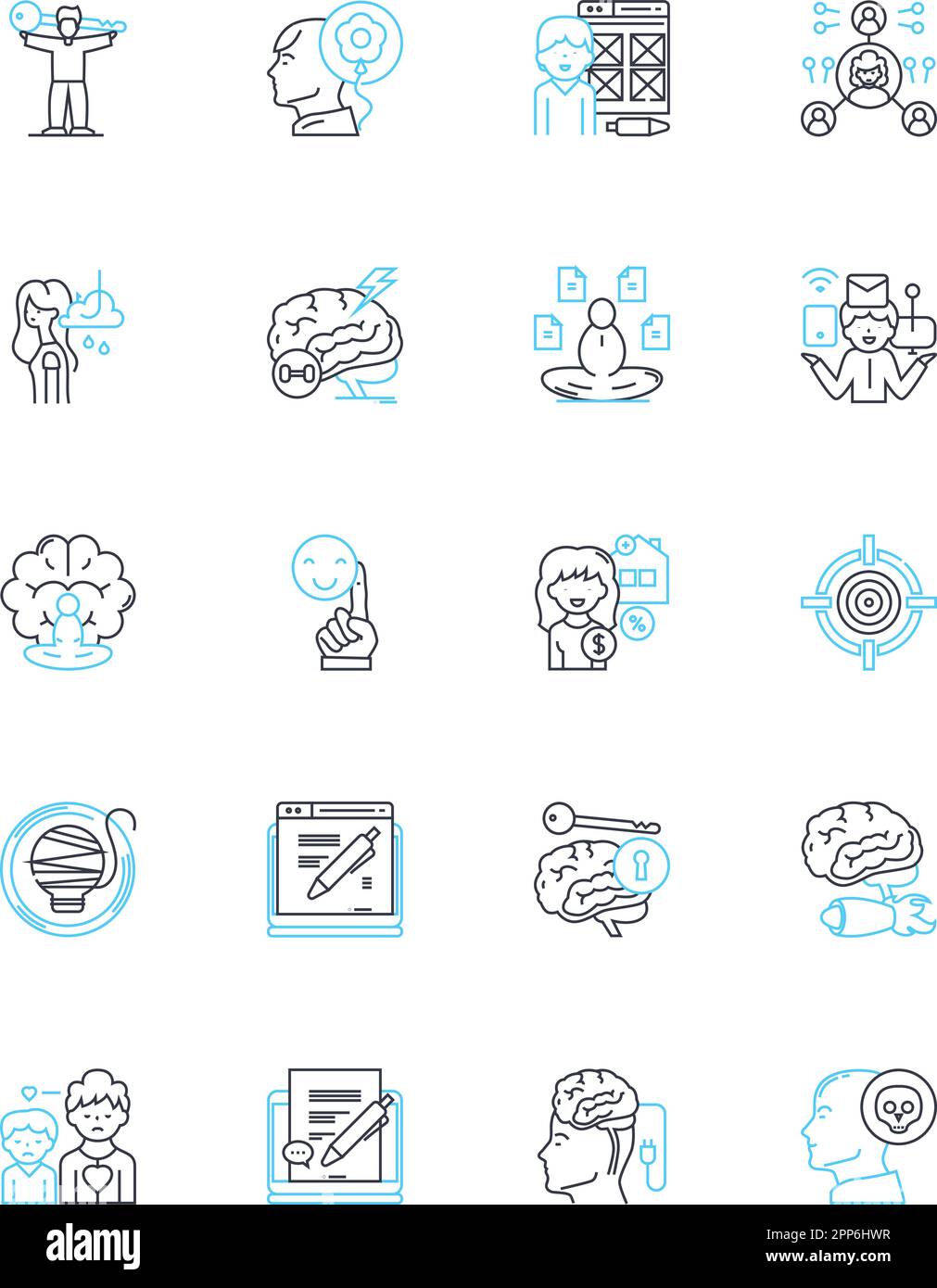 Time efficiency linear icons set. Streamlined, Productive, Expedient, Punctual, Swiftness, Agile ...