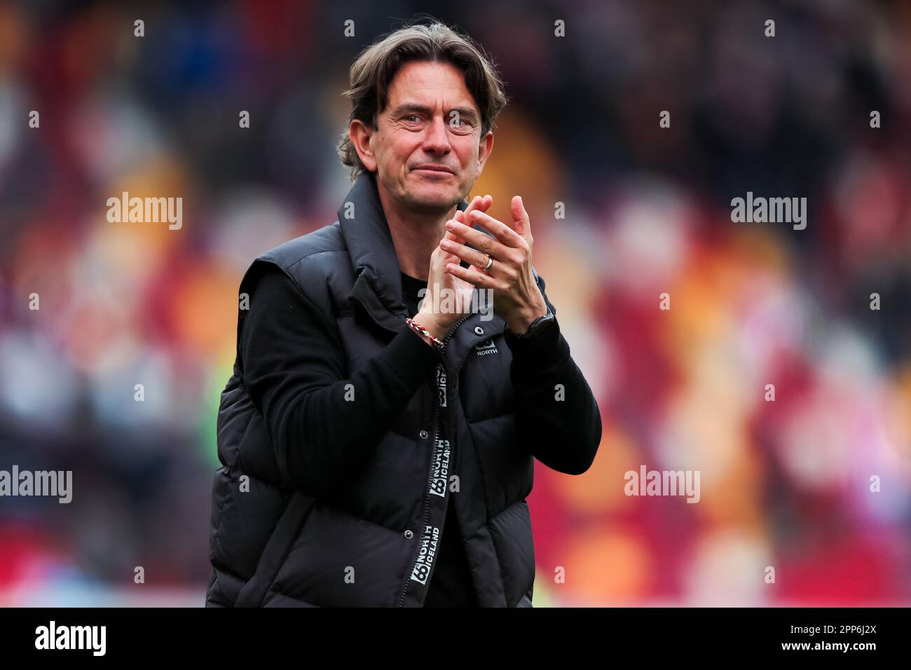Brentford Manager Thomas Frank following the Premier League match at ...