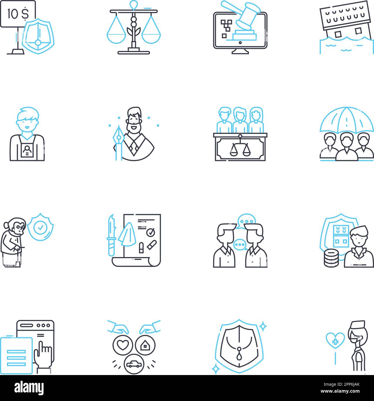 Safeguard linear icons set. Security, Protection, Defense, Insurance ... Safeguard linear icons set. Security, Protection, Defense, Insurance ...