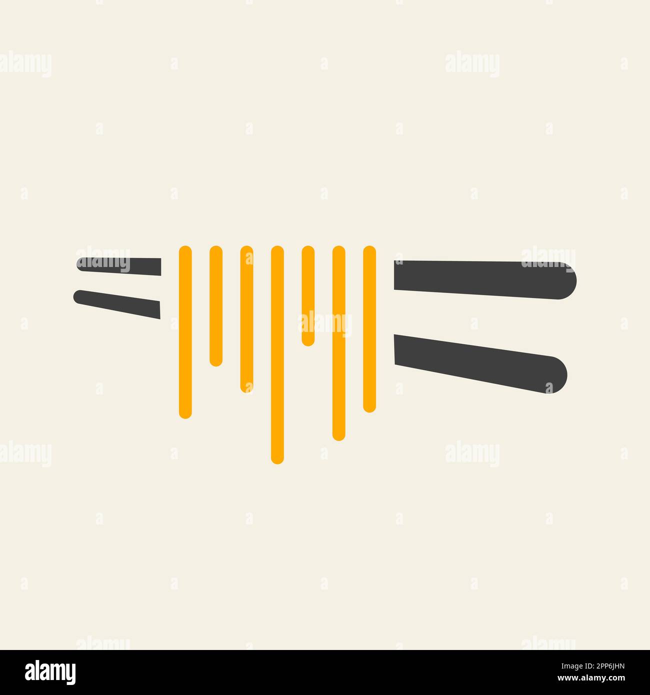 Chopsticks and noodles logo, delivery icon Stock Vector Image & Art - Alamy