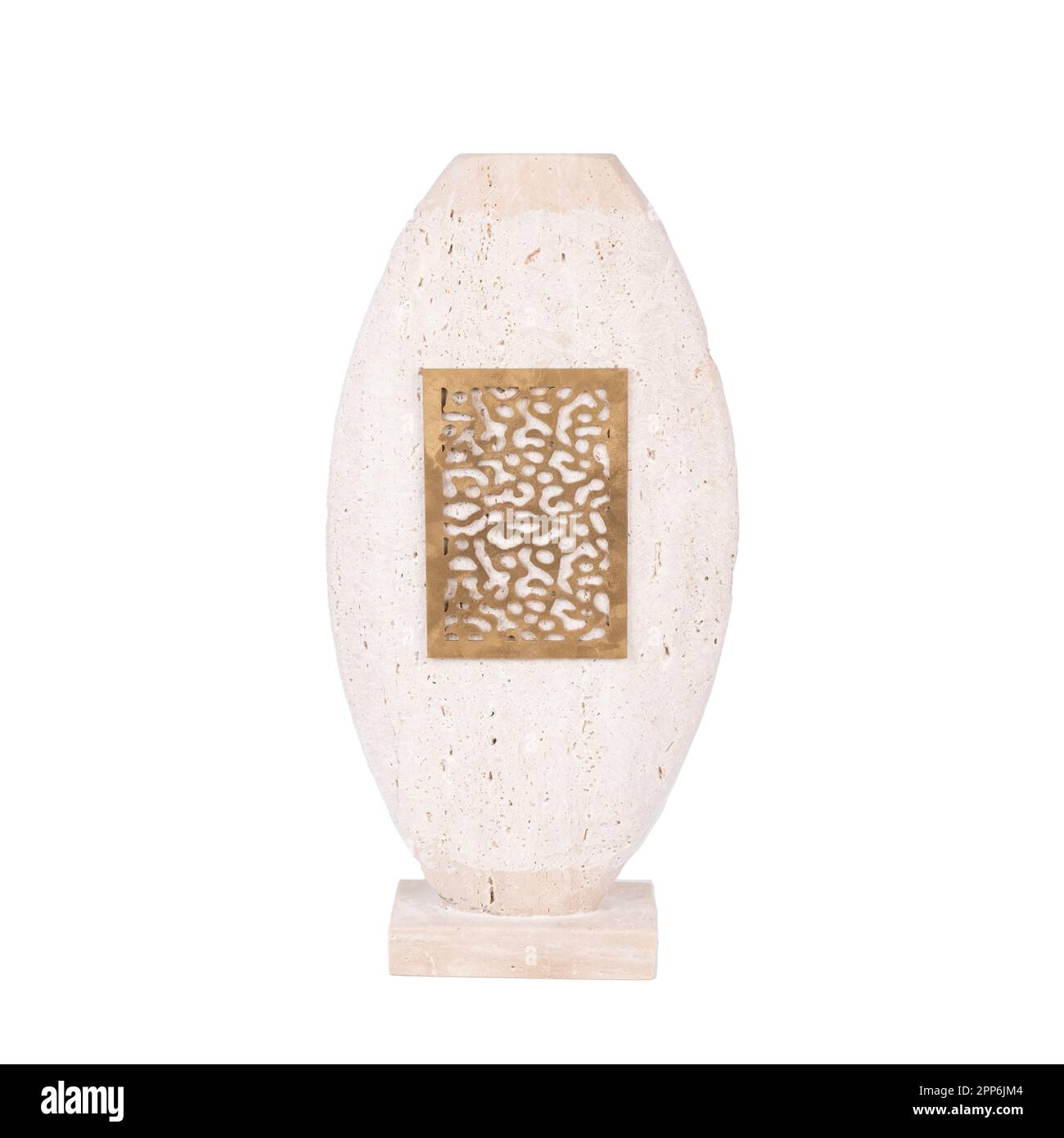 decorative stone object isolated on white Stock Photo - Alamy