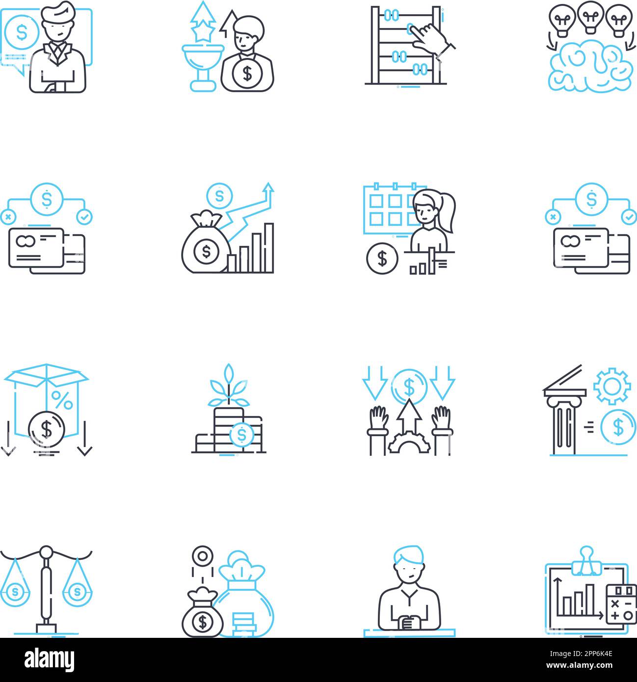Resource Analysis Linear Icons Set Planning Evaluation Resourcefulness Capacity