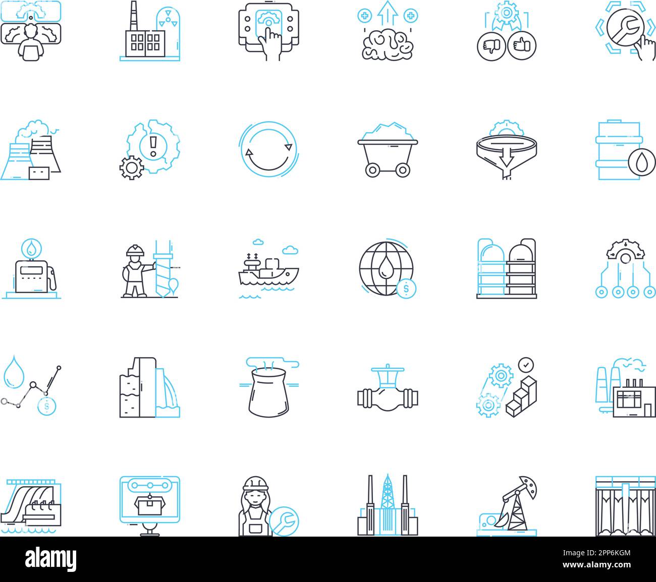 Production house linear icons set. Film, Studio, Video, Cinematography ...