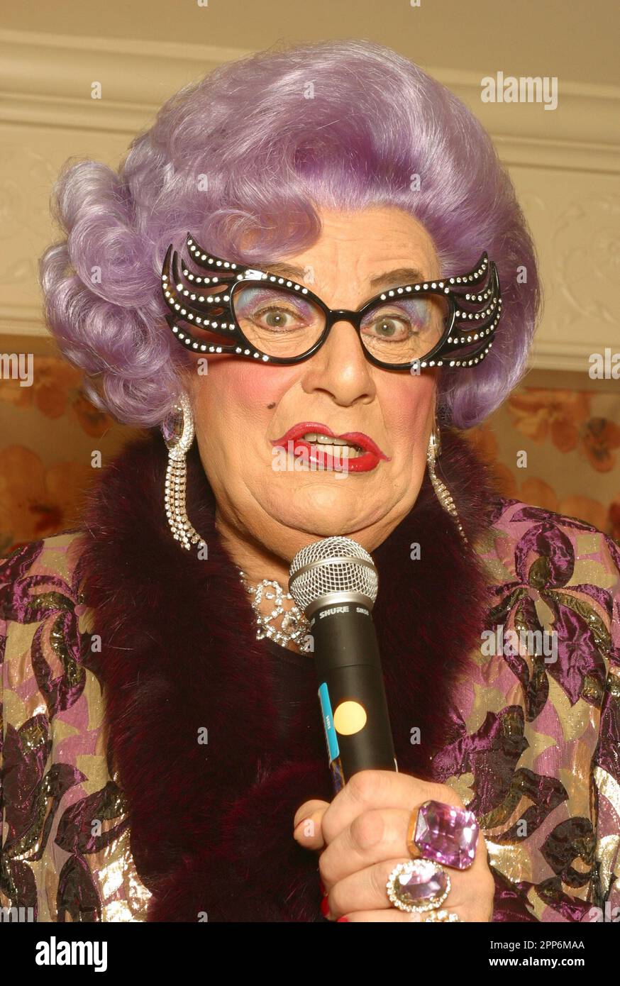 **FILE PHOTO** Dame Edna Has Passed Away. Dame Edna (Barry Humphries ...