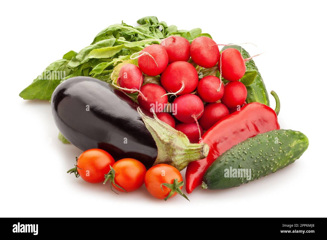 vegetable mix path isolated on white Stock Photo - Alamy