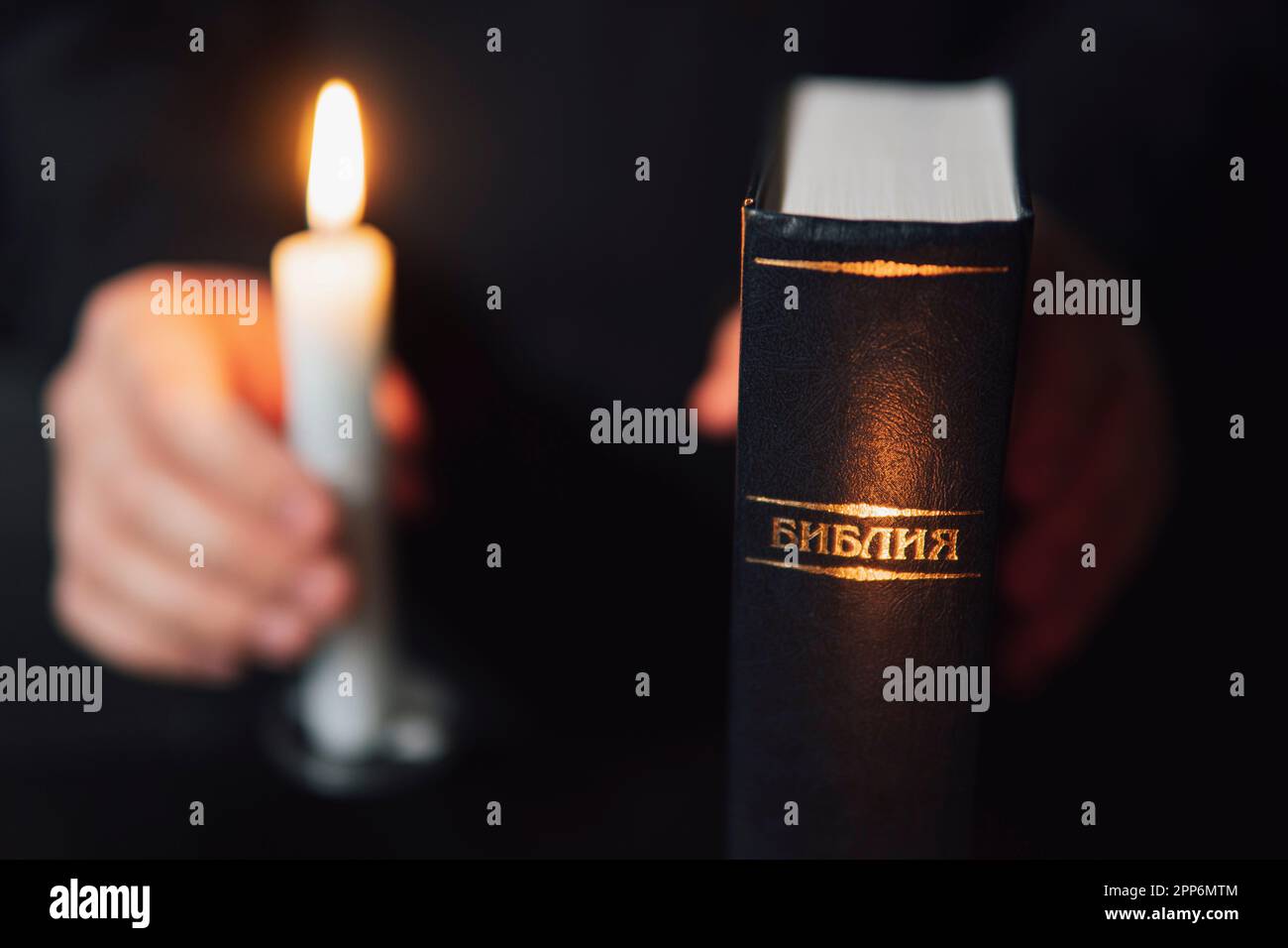 Candle And Bible Backgrounds Bible Candle Old Oak Wooden Table