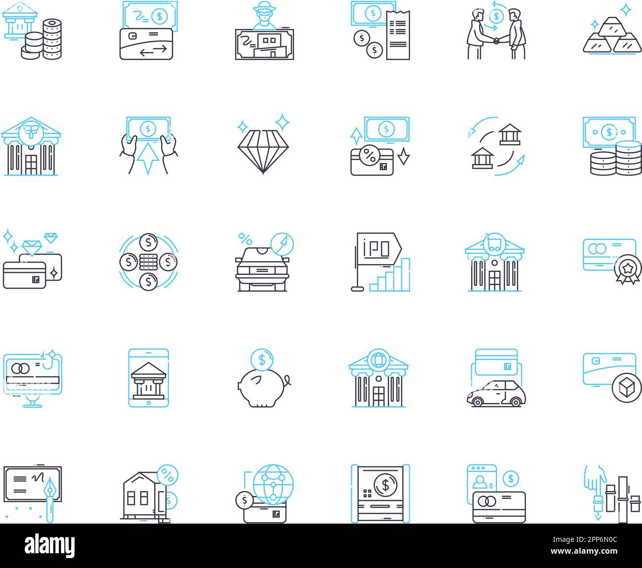 Mobile transfer linear icons set. Transfer, Mobile, My, Payment, Wallet ...