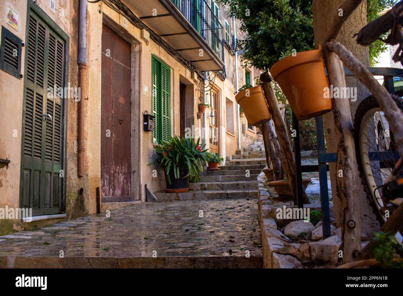beautiful old street Stock Photo - Alamy
