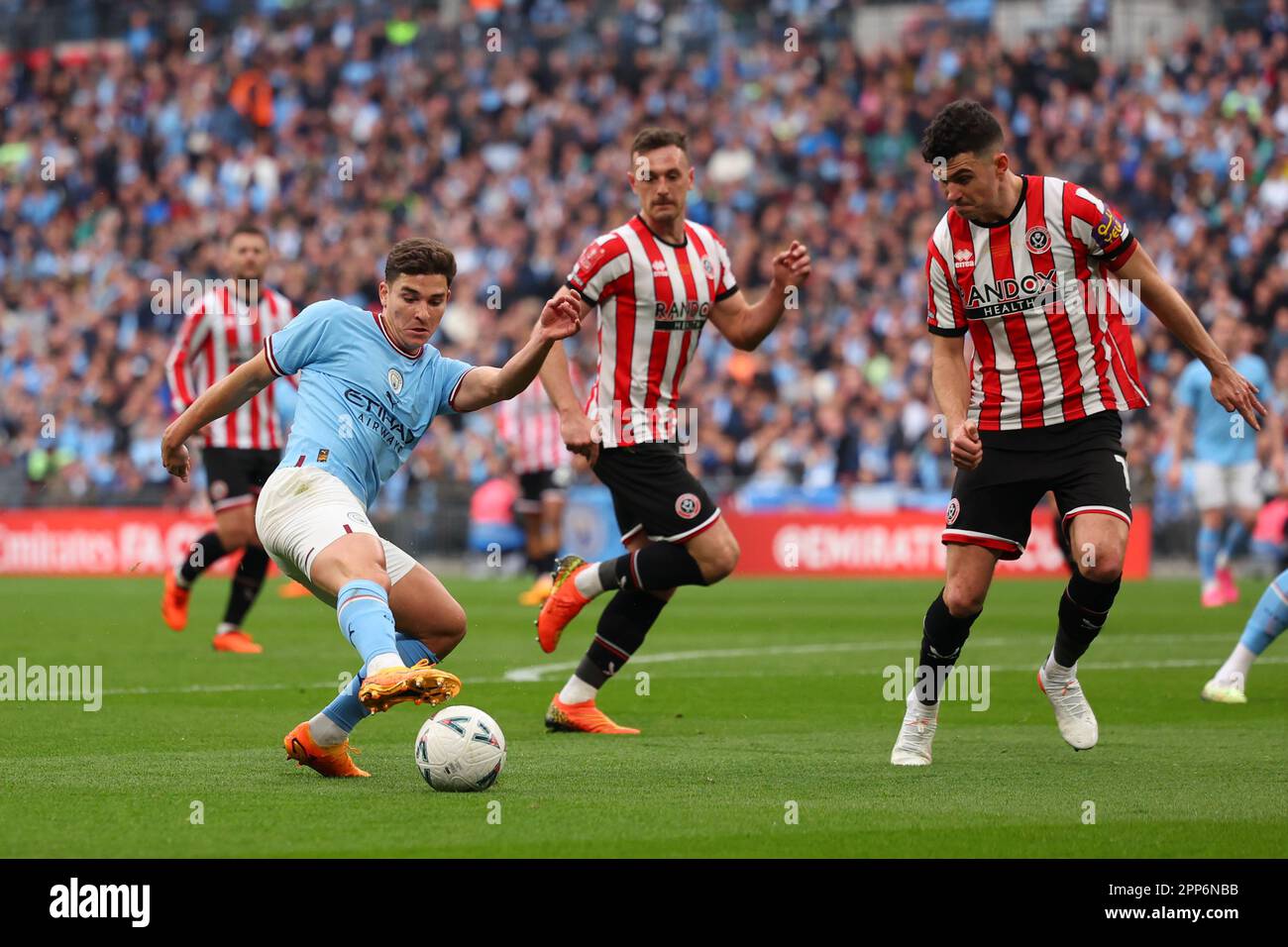 Wembley Stadium, London, UK. 22nd Apr, 2023. FA Cup Semi Final Football ...