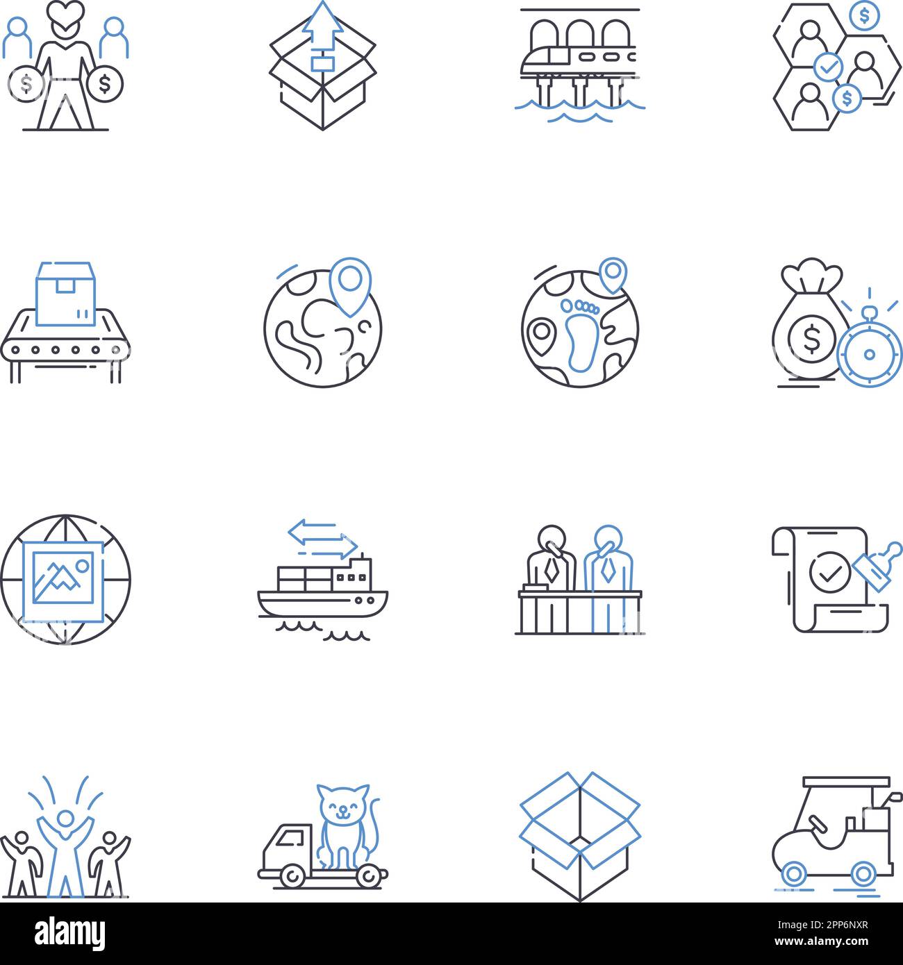 Workplace safety line icons collection. Safety, Prevention, Hazard ...