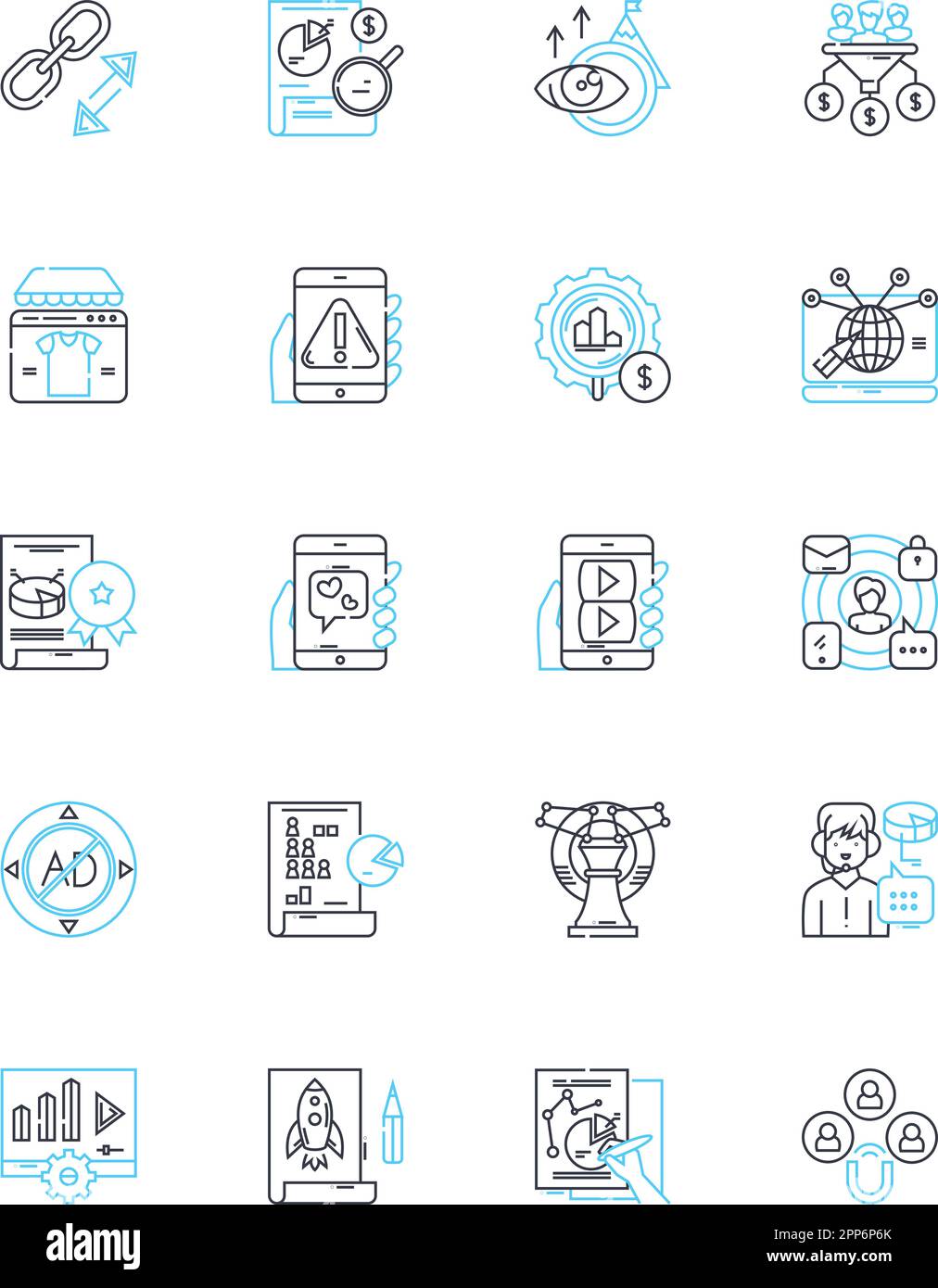Regional business linear icons set. Local, Community, Regional ...