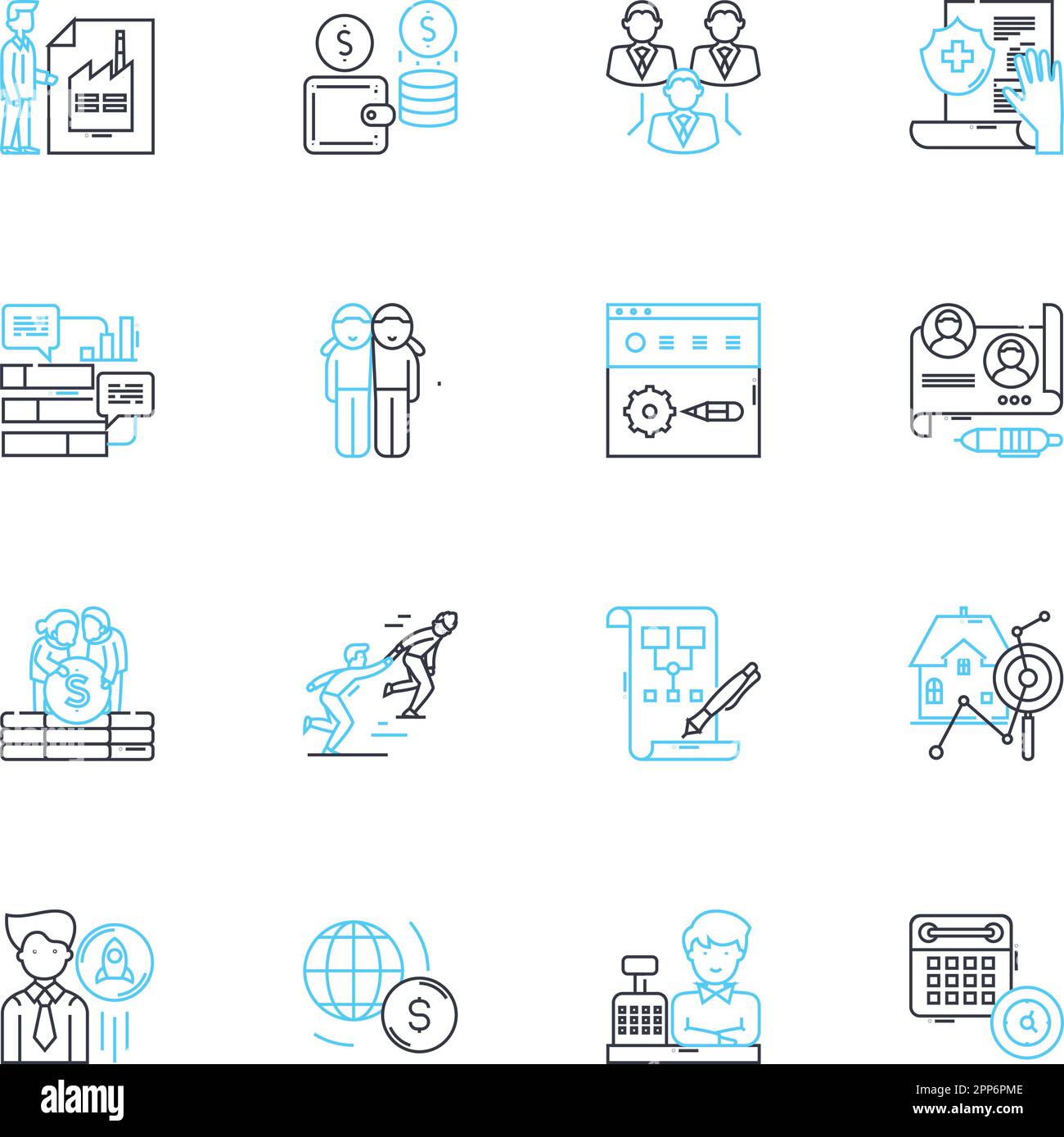 Creative Thinking linear icons set. Innovation, Imagination, Ingenuity ...