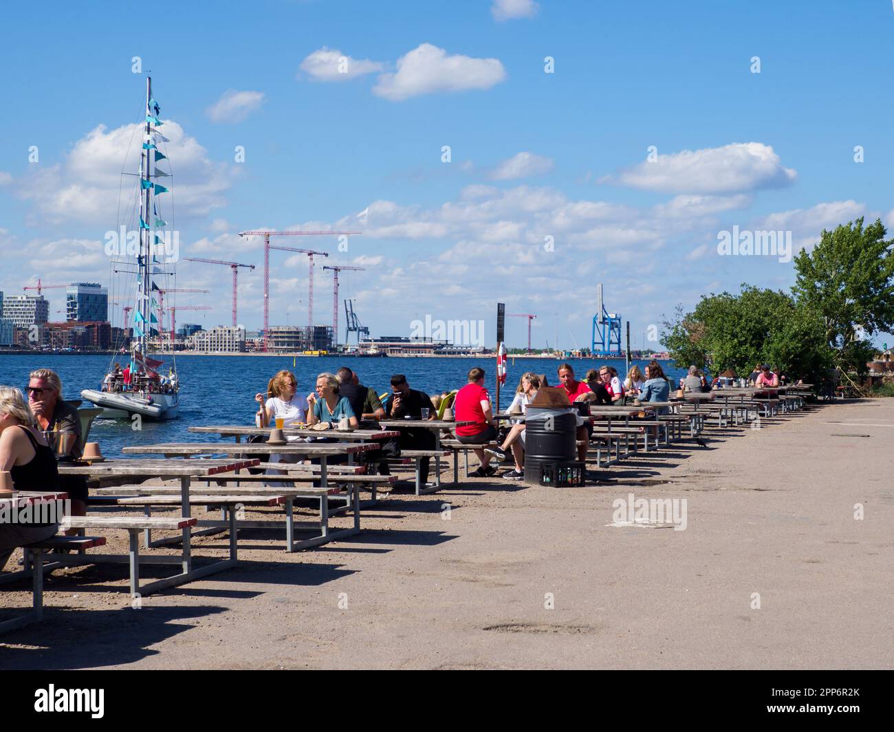 Copenhagen, Denmark - July 2021: Reffen - Copenhagen Street Food area ...