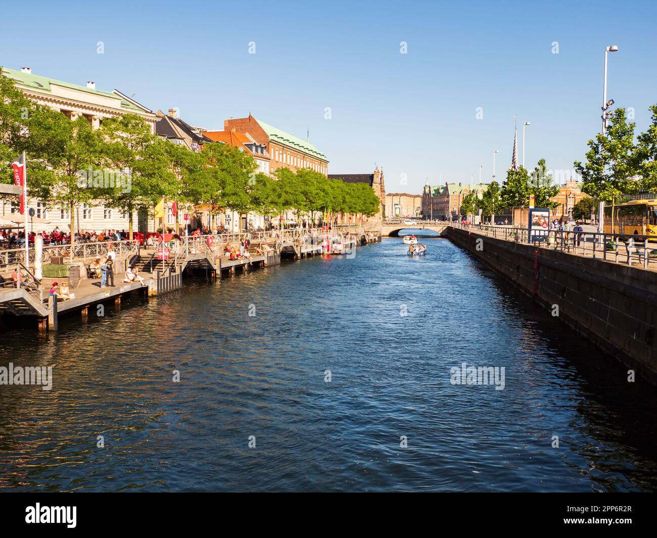 Copenhagen, Denmark - July 2021: Different buildings, boats and ...