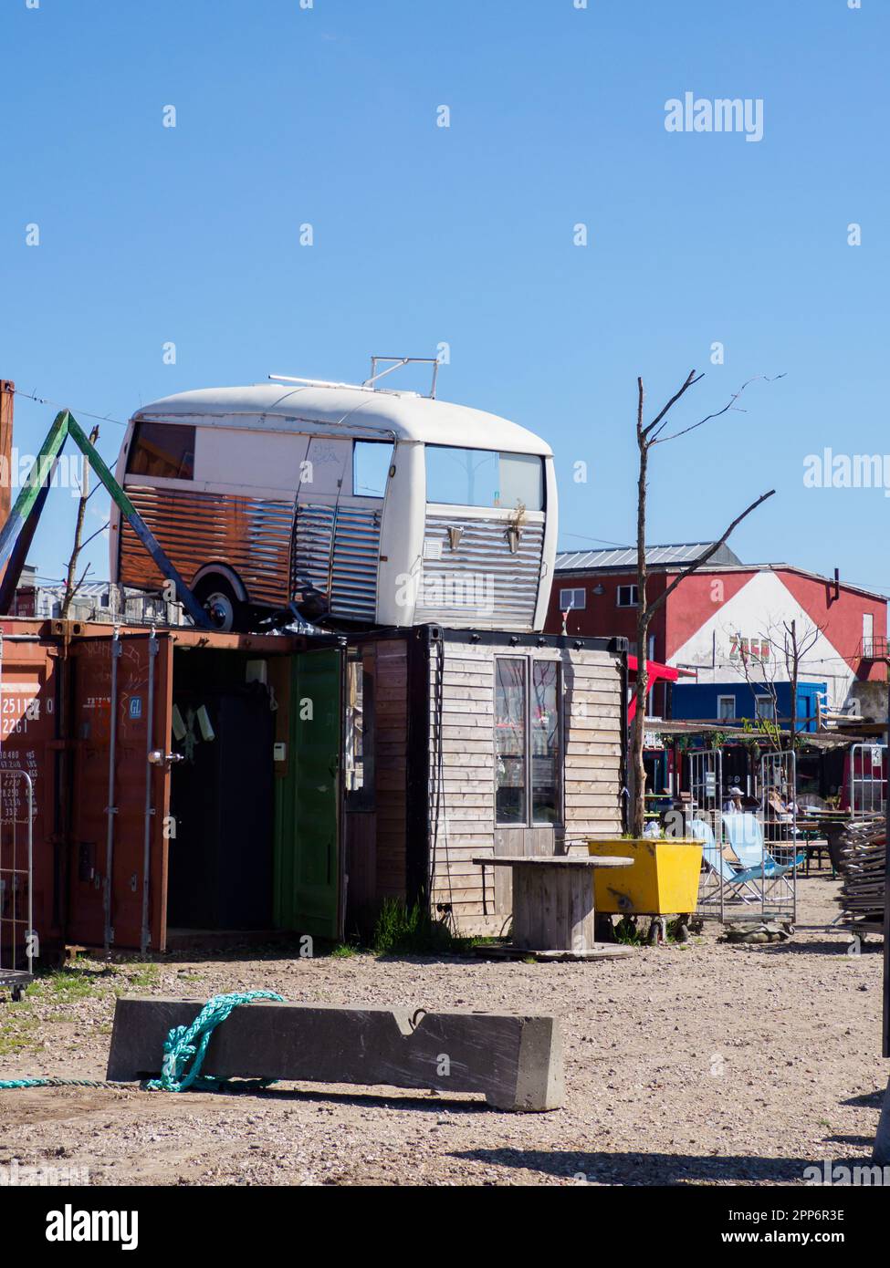 Copenhagen, Denmark - July 2021: Reffen - Copenhagen Street Food area ...