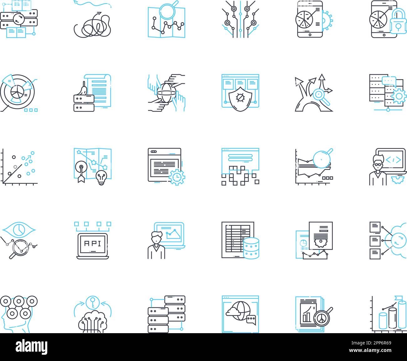 Social Communication Linear Icons Set Conversations Nerking