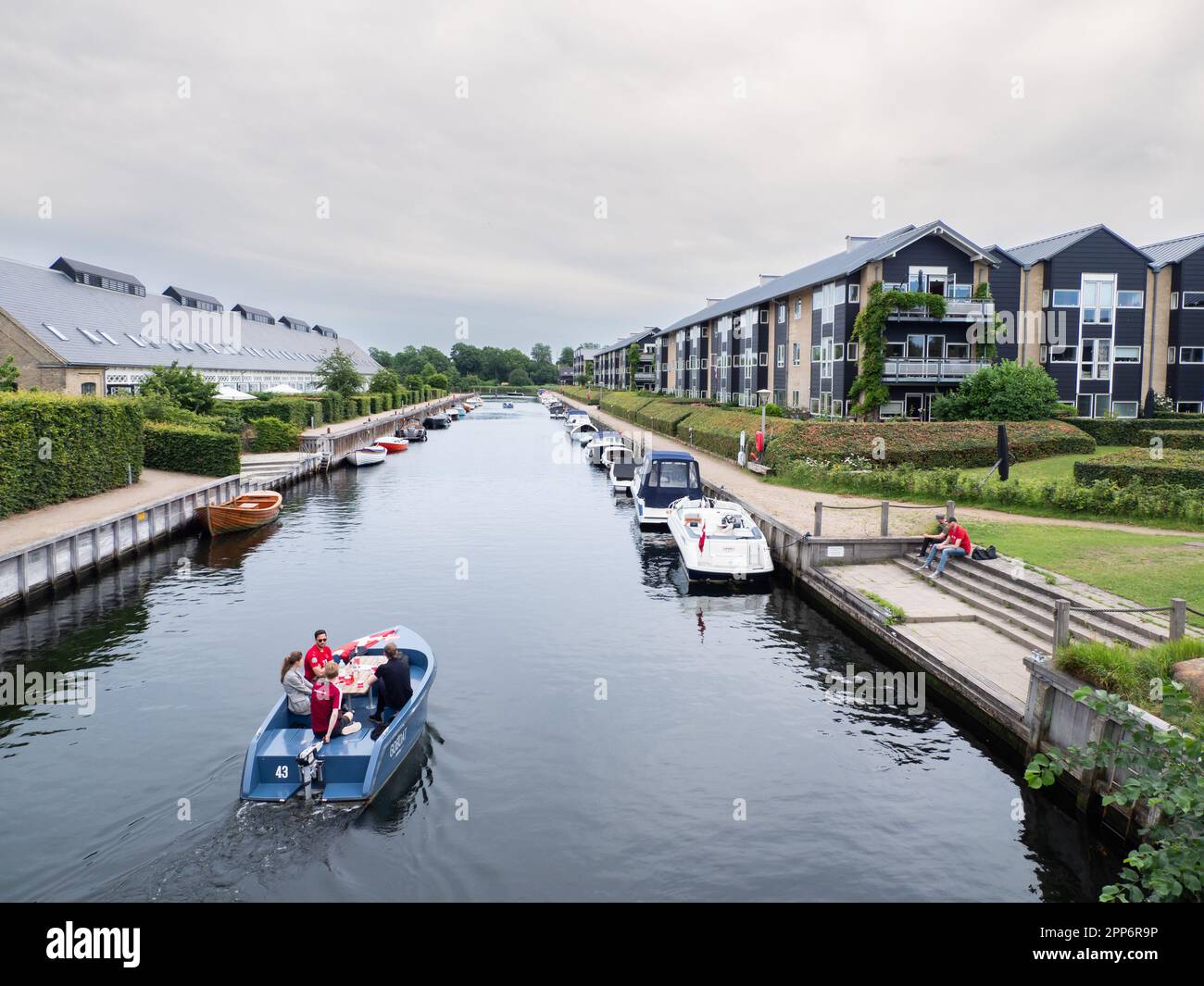 Copenhagen, Denmark - July 2021: Different buildings, boats and ...