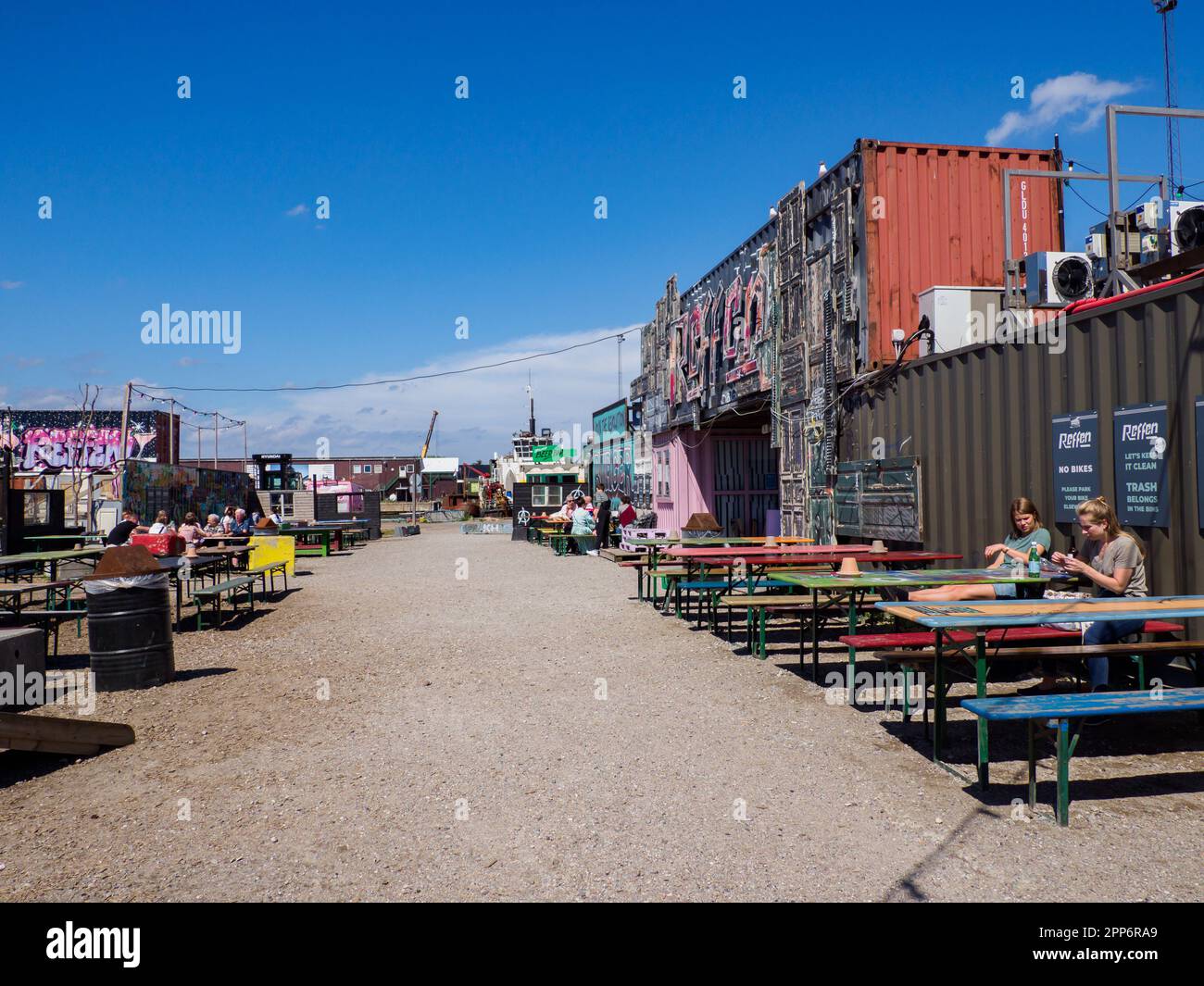 Copenhagen, Denmark - July 2021: Reffen - Copenhagen Street Food area ...