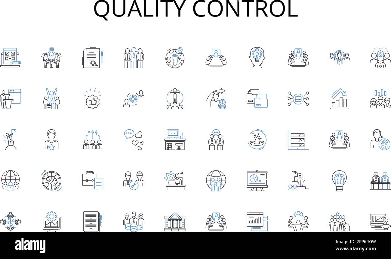 Quality control line icons collection. Cosmopolitan, Vibrant, Exciting ...