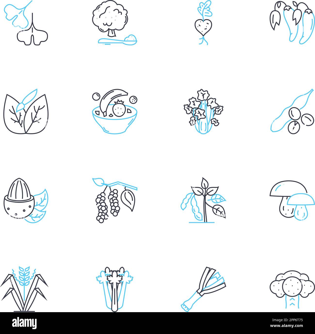 Harvest shop linear icons set. Organic, Produce, Farmer, Local ...