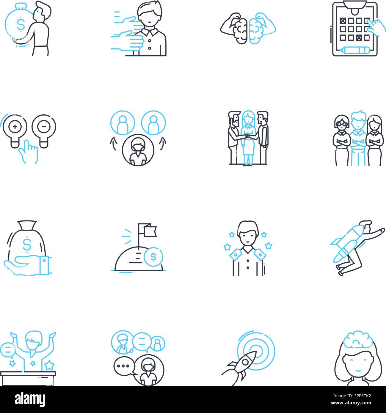 Social interaction linear icons set. Communication, Connection, Engagement, Conversation, Nerk ...