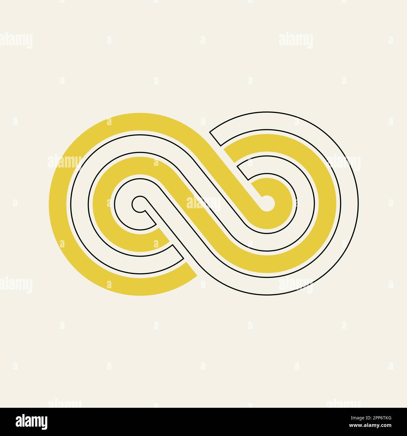 Infinity line sign, abstract geometric poster Stock Vector Image & Art ...