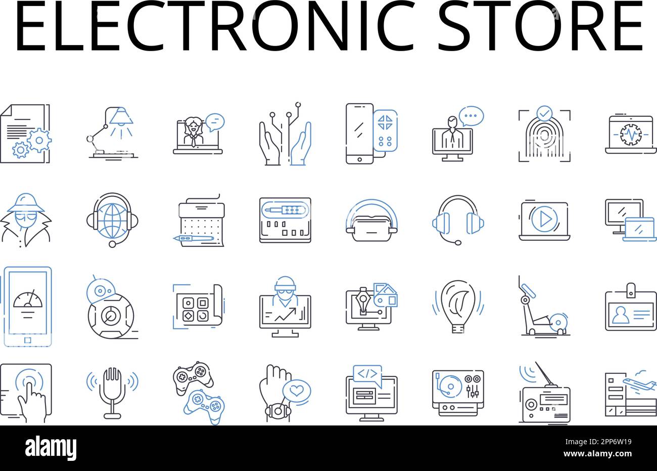 Radio shack store Stock Vector Images - Alamy