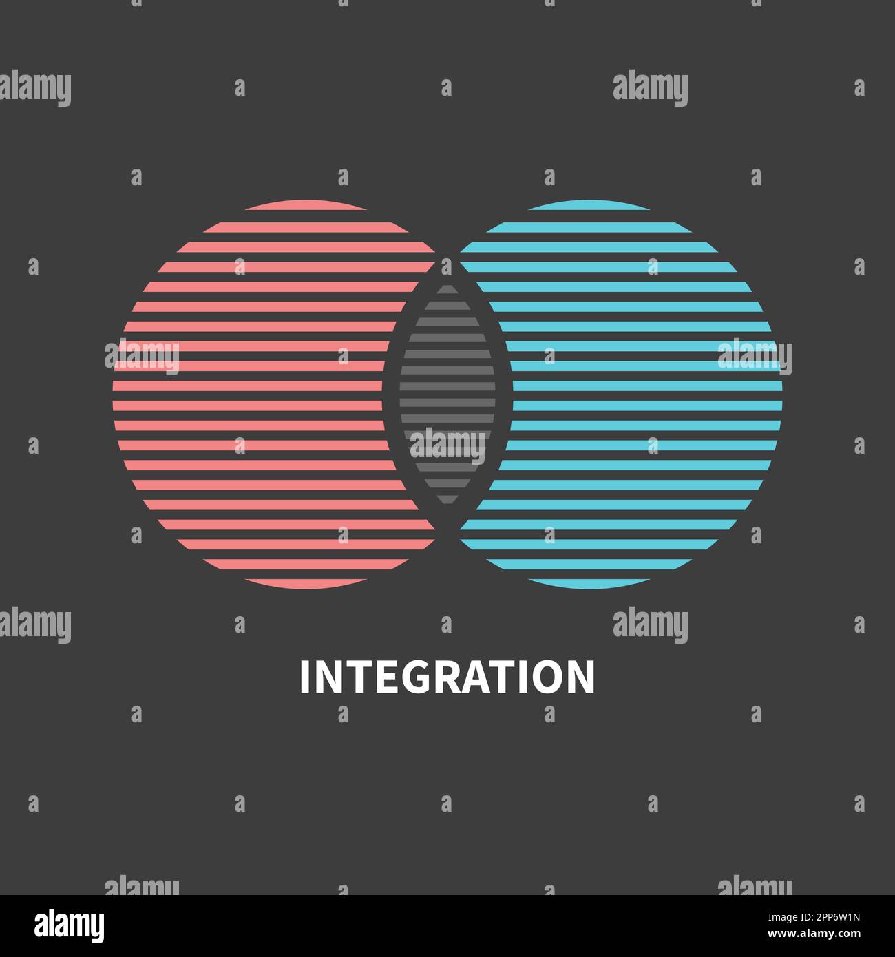 Integration, interaction sign Stock Vector Image & Art - Alamy