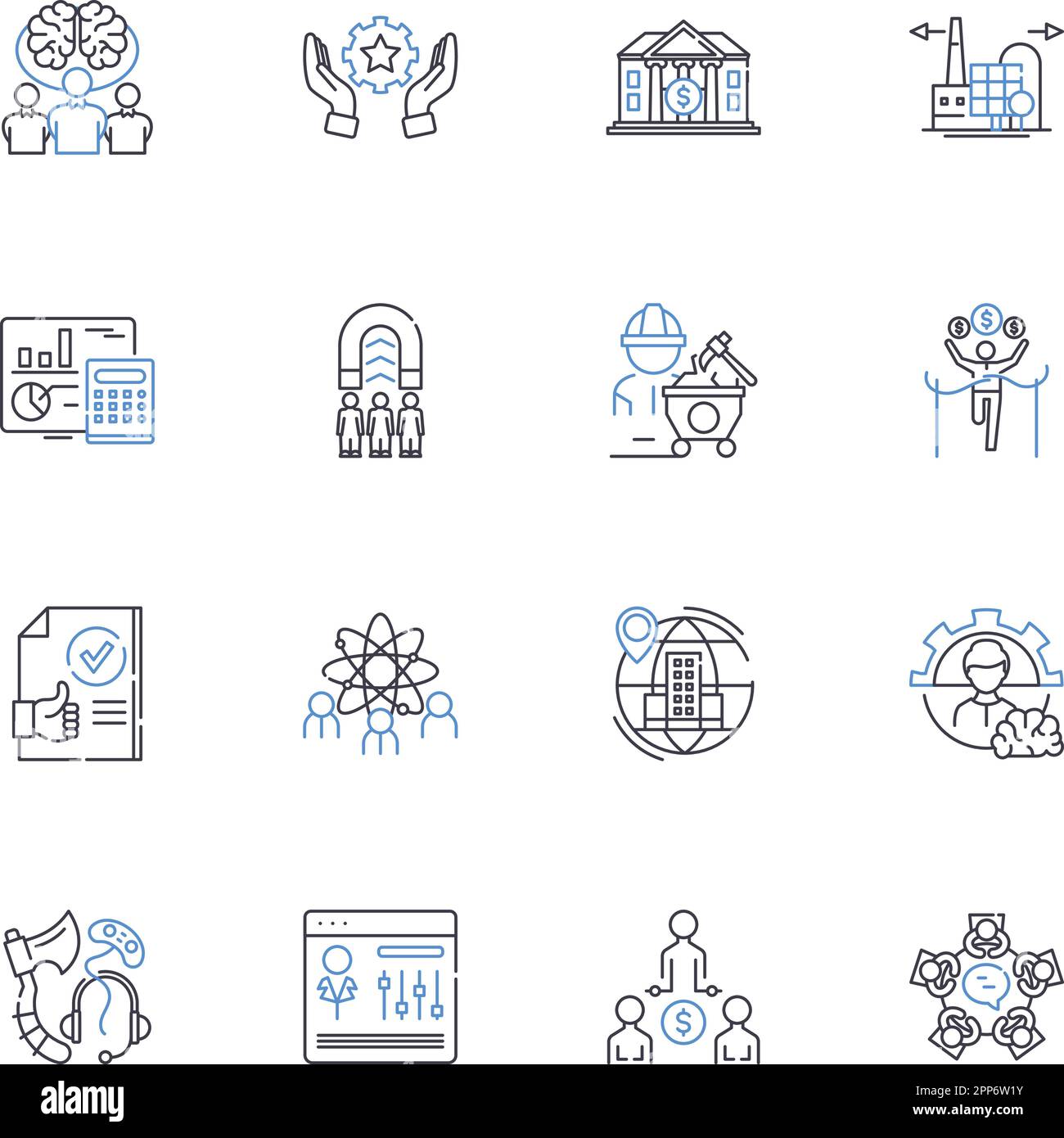 Influencer Outreach line icons collection. Socialmedia, Outreach ...